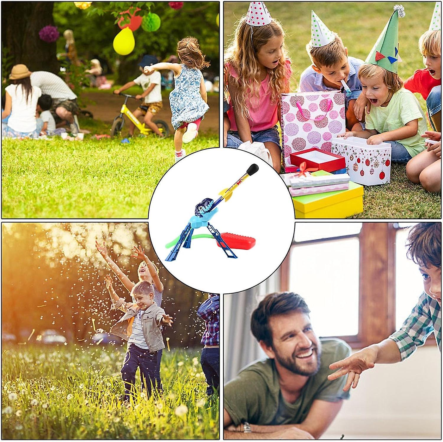 STEM Toy Rocket Launcher for Kids - Air-Powered, Cartoon Dinosaur - Fun ...