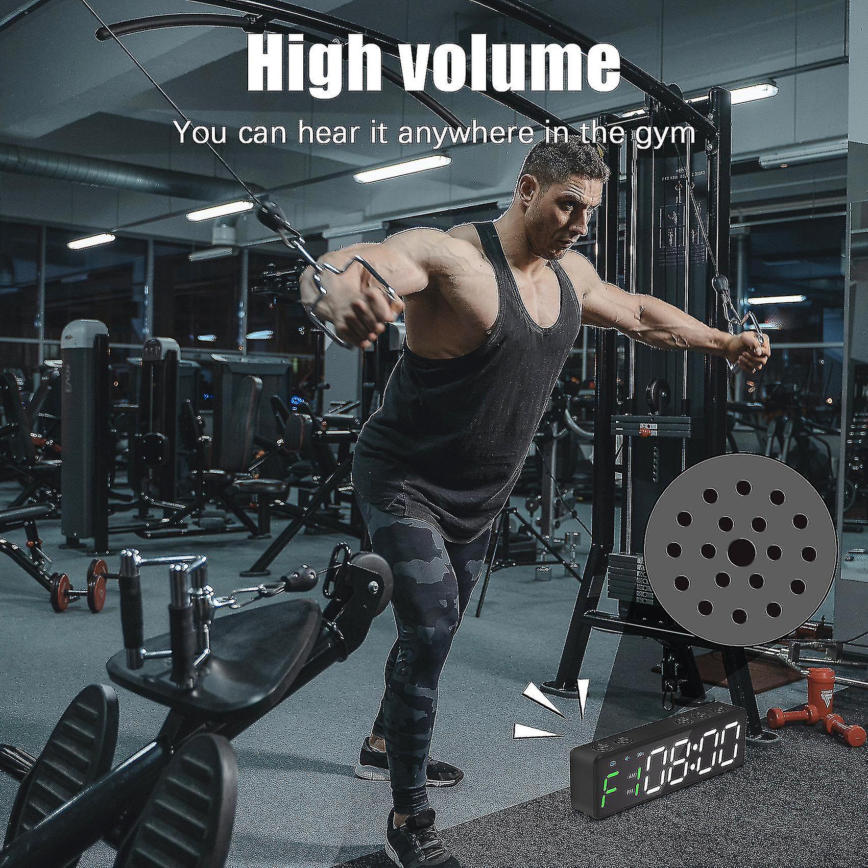 Portable Gym Timer Interval Timer Workout Fitness Clock Countdown/up ...