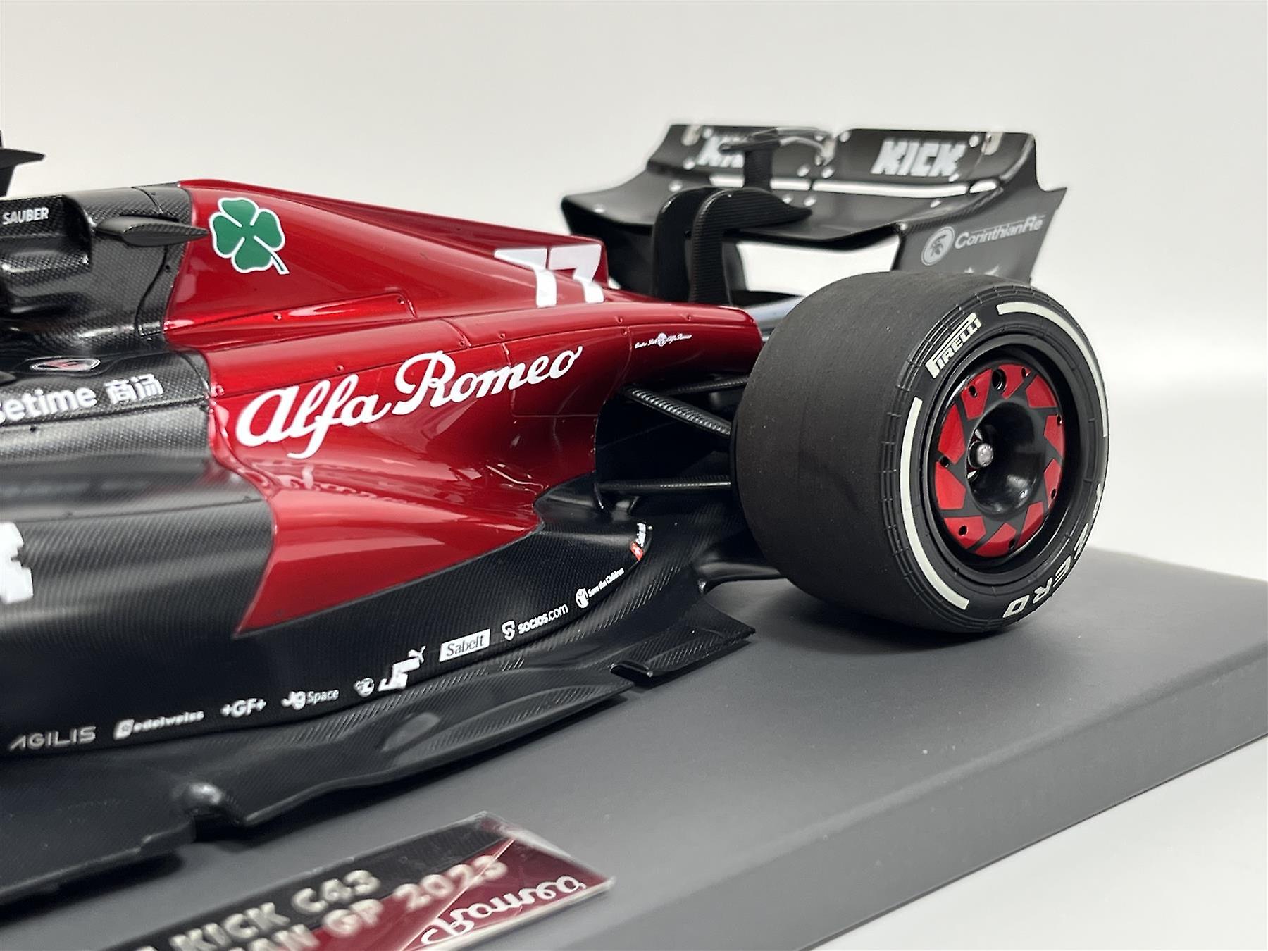 Valtteri Bottas #77 Alfa Romeo F1 Team C43 Australian GP 2023 1:18 Scale Minichamps 117230177 ...