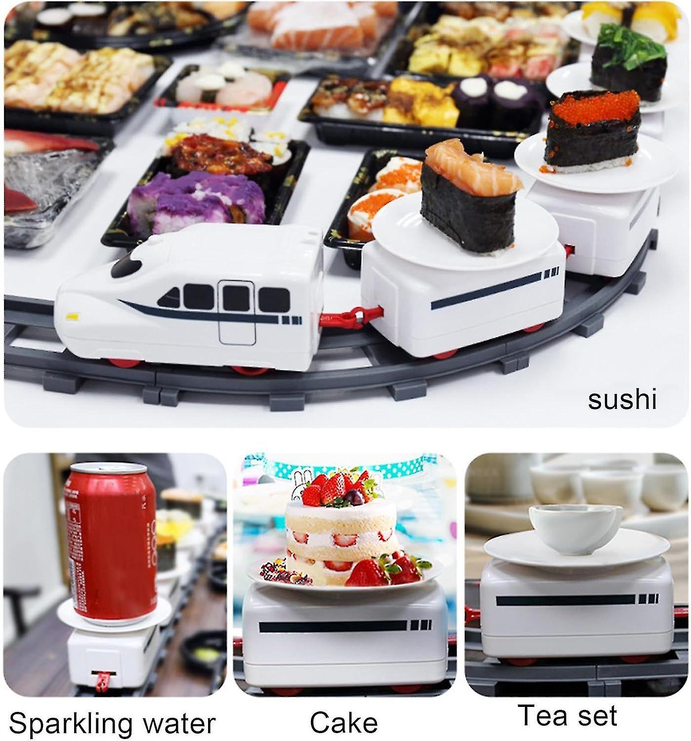 Electric Conveyor Belt Sushi Railcar - Rotating Sushi Train for Dining ...