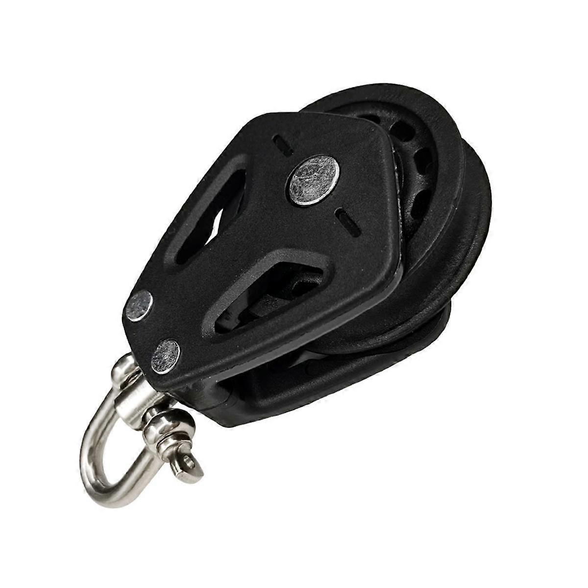 High Load Sheave Block Universal- Single Pulley Swivel Shackle Sailboat ...