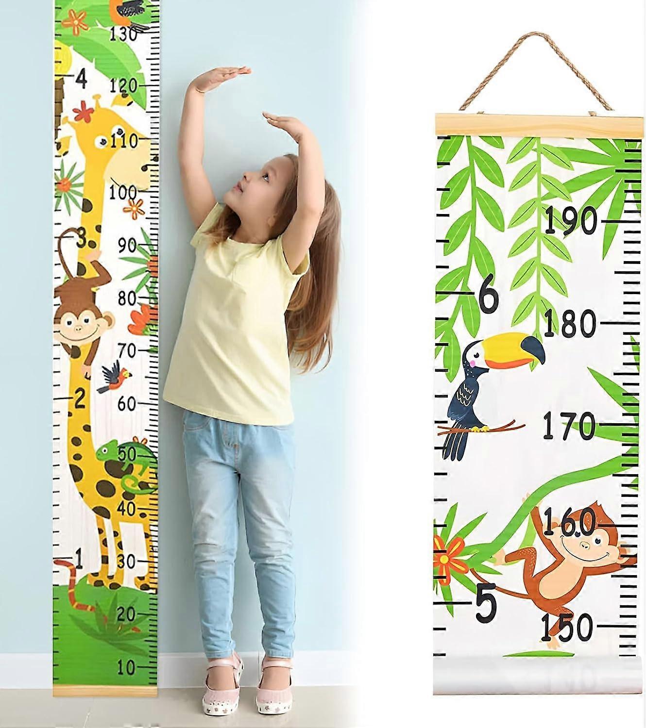 Kids Height Wall Chart Baby Height Growth Chart Durable Canvas Height ...