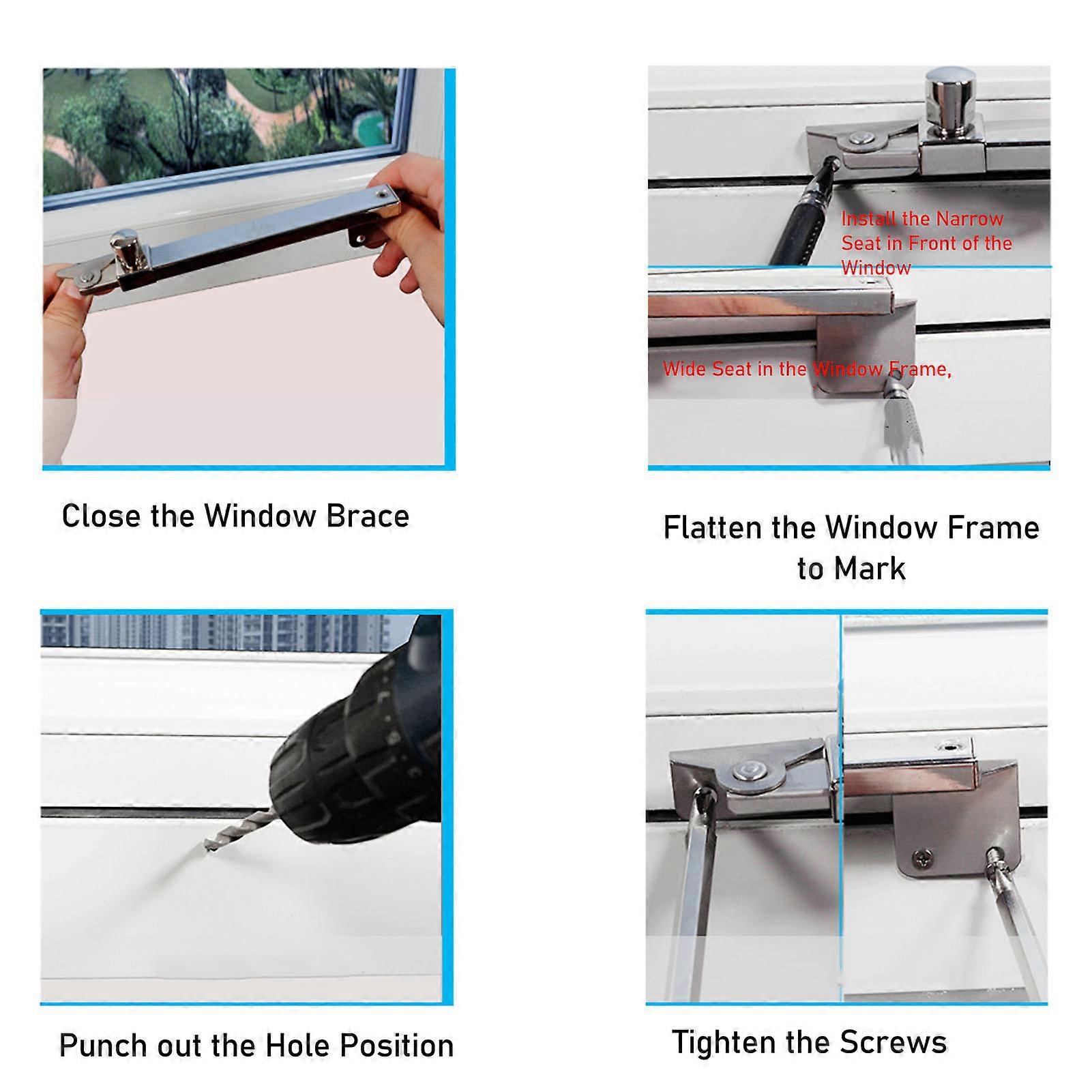 Casement Window Hinge External Push Open Window Brace Aluminum Alloy ...