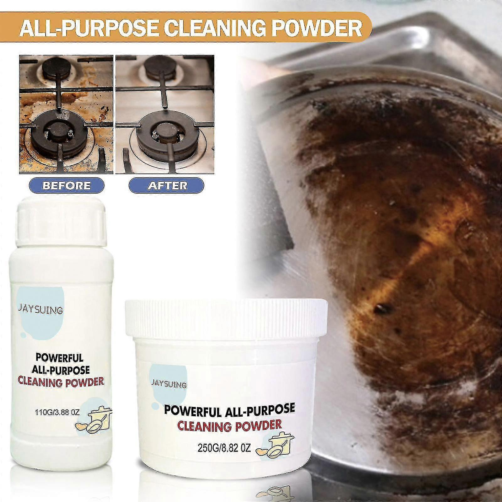 Jaysuing multi-purpose cleaning powder kitchen heavy oil stain cleaning ...
