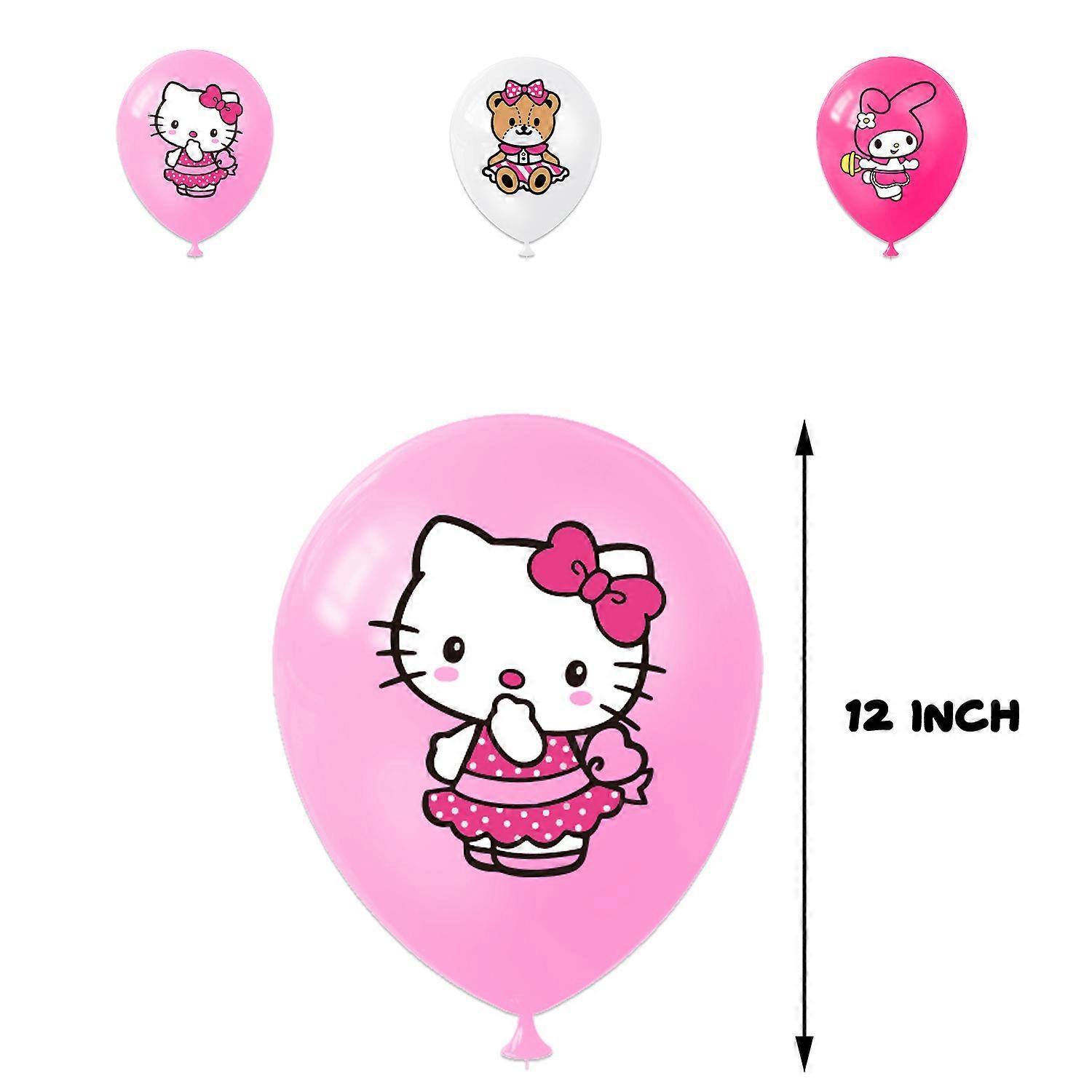 Hello Kitty cat theme birthday party decoration Hello Kitty pull flag ...