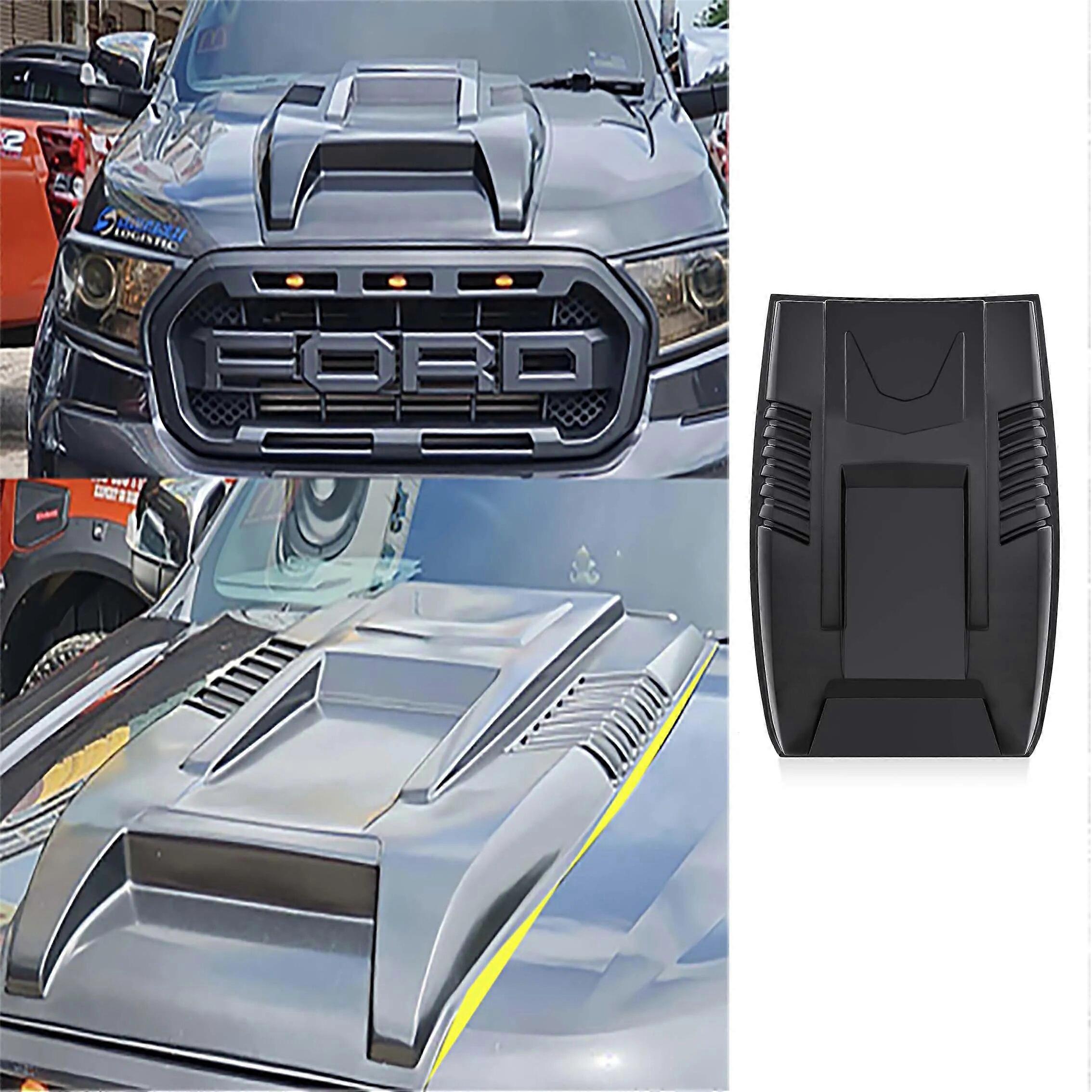 Matte Black Bonnet Scoop Hood Vent For Ford Ranger Wildtrak 2015-2022 ...