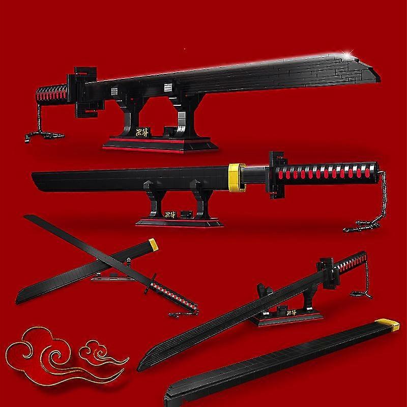130cm one piece yamato demon slayer katana frostmourne building block ...