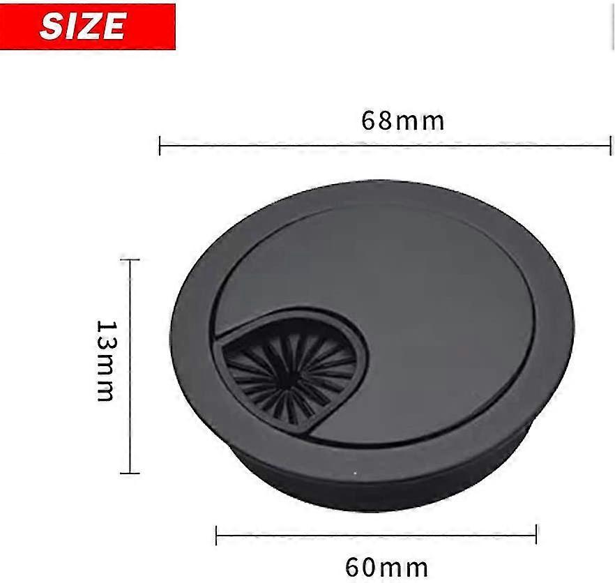 Computer Grommet 60mm, 4pcs Metal Cable Grommet, Desk Table Grommet ...