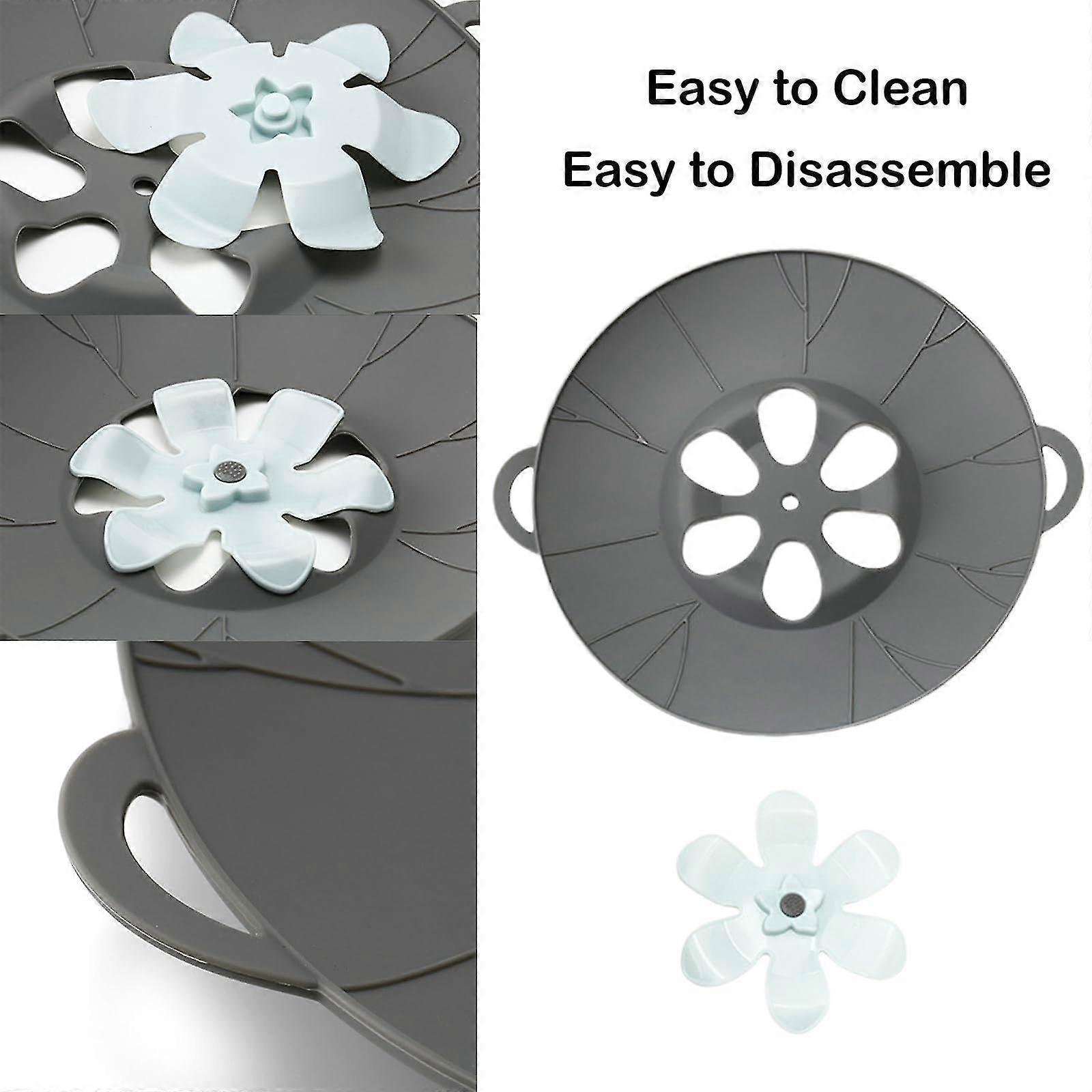 Silicone Splatter Guard, Spill Stopper Lid Cover, Silicone Pan Lid ...