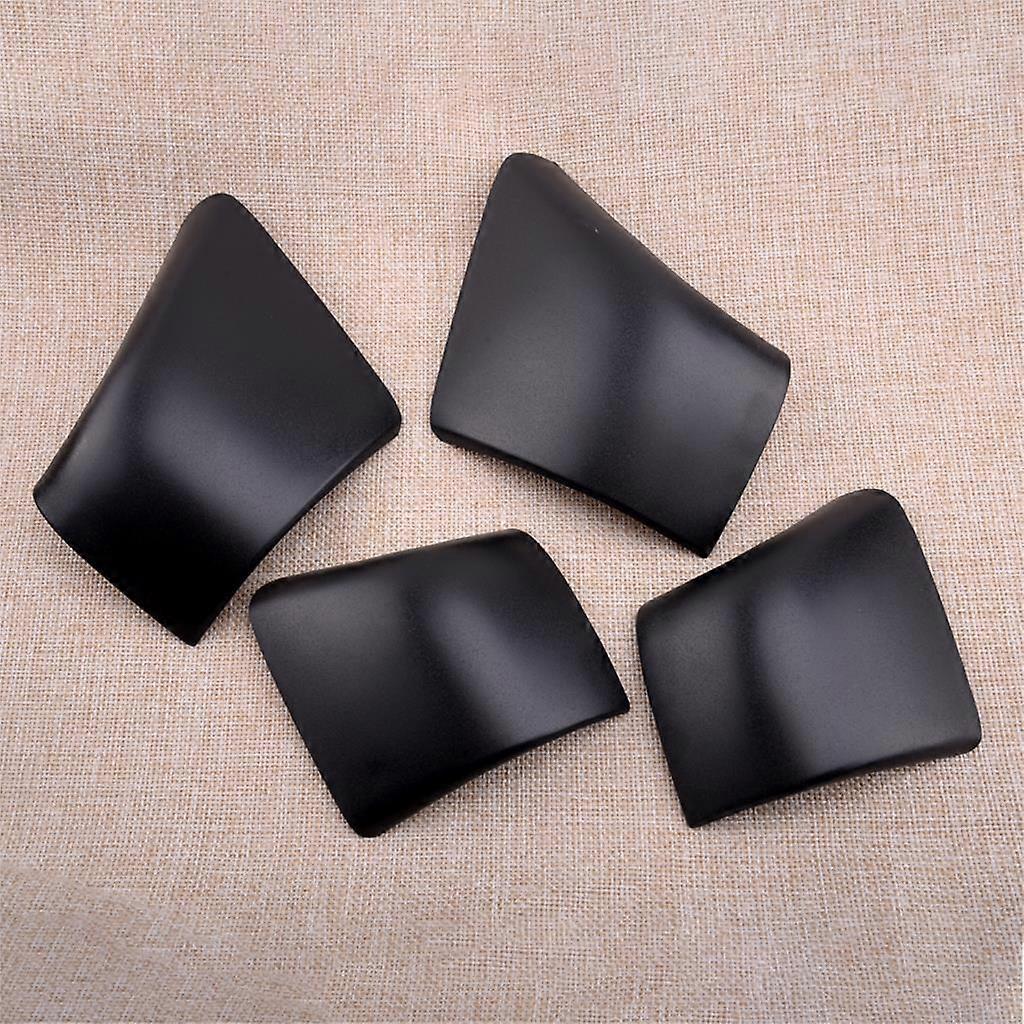 4Pcs Car Black Roof Rack Cover Cap Rail End Shell Replacement Fit For ...