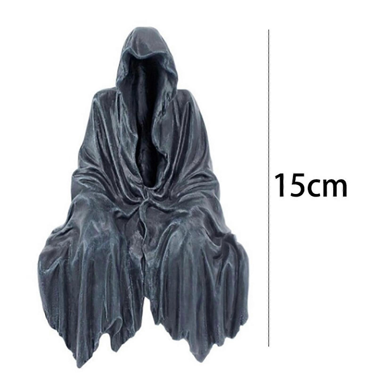 Sitting Wizard Black Figurine For Shelf Decoration table decoration ...