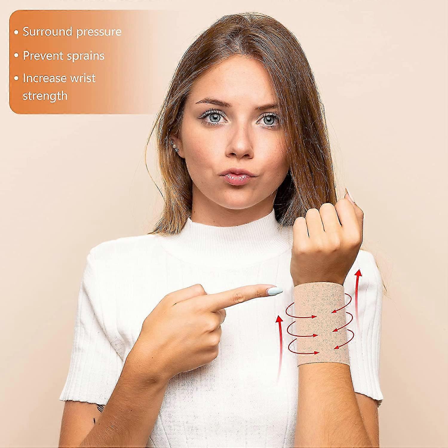 2 Pairs Compression Wrist Sleeve Compression Wrist Brace Wrist Supports ...