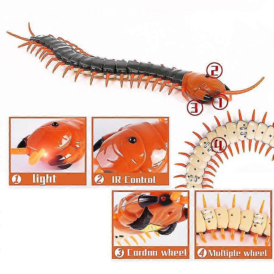 Remote Control Centipede Toy Infrared Rc Scolopendrachilopod Toy For ...