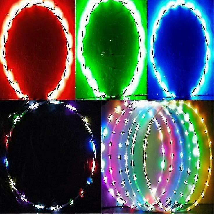 Led Colorful Hula Hoop,light Changing Hoop Light Up Led Hoops For Kids ...