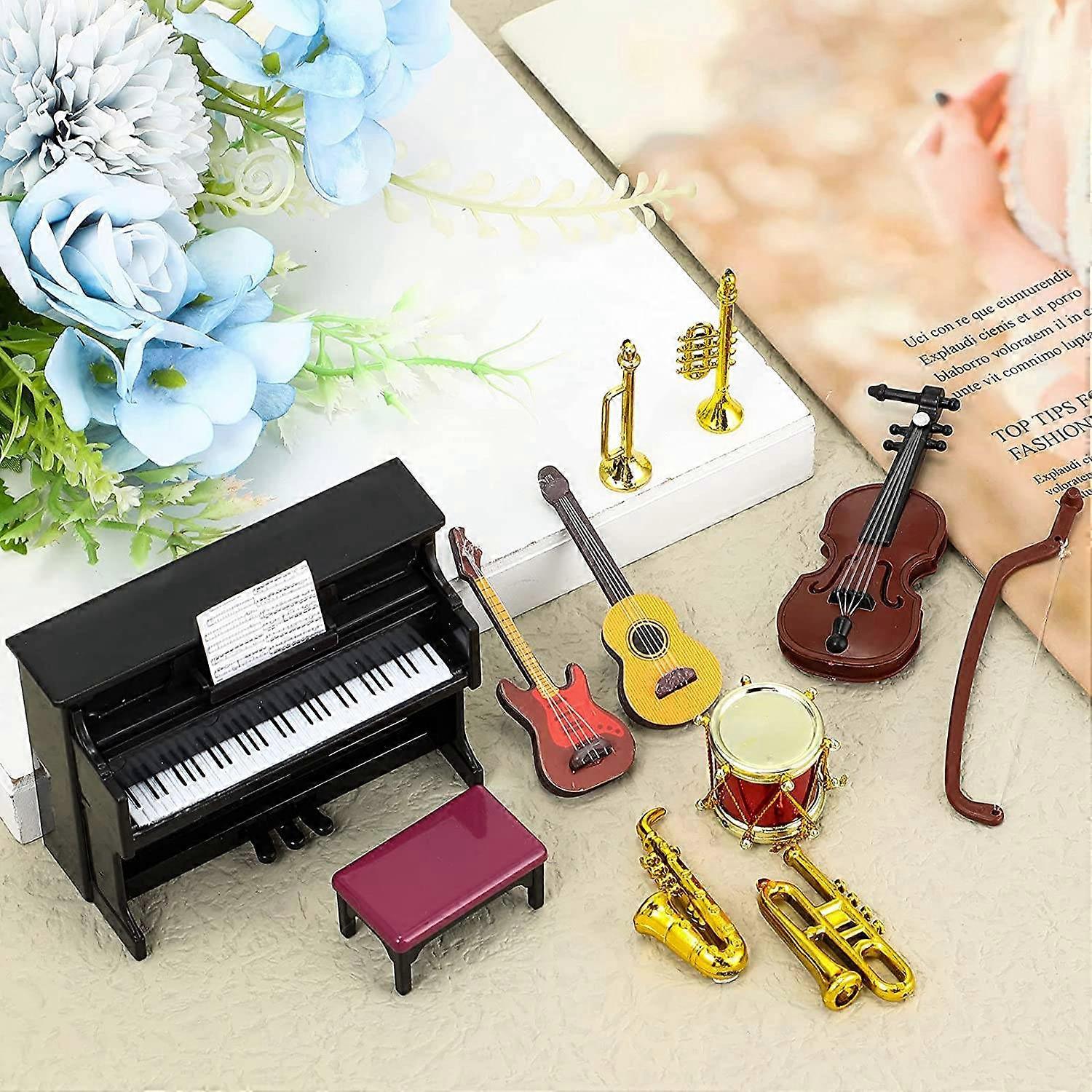 Miniature Musical Instrument Set 12PcsMini Musical Instrument Model ...