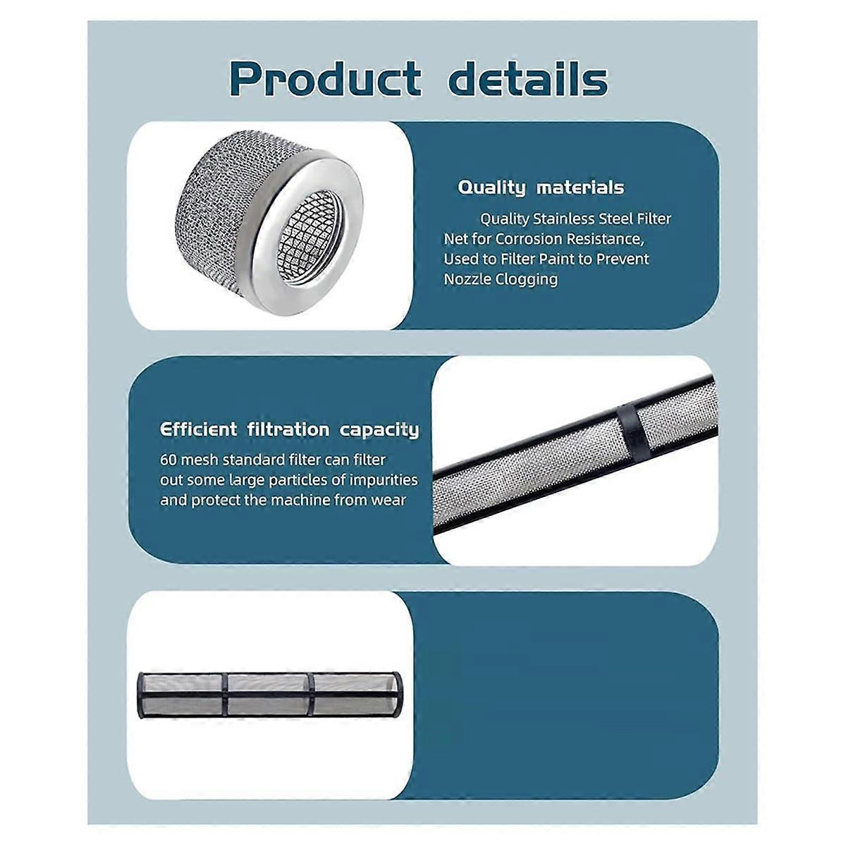 Airless Filter Screen Set,181072 Air Inlet Filter,244067 Manifold ...