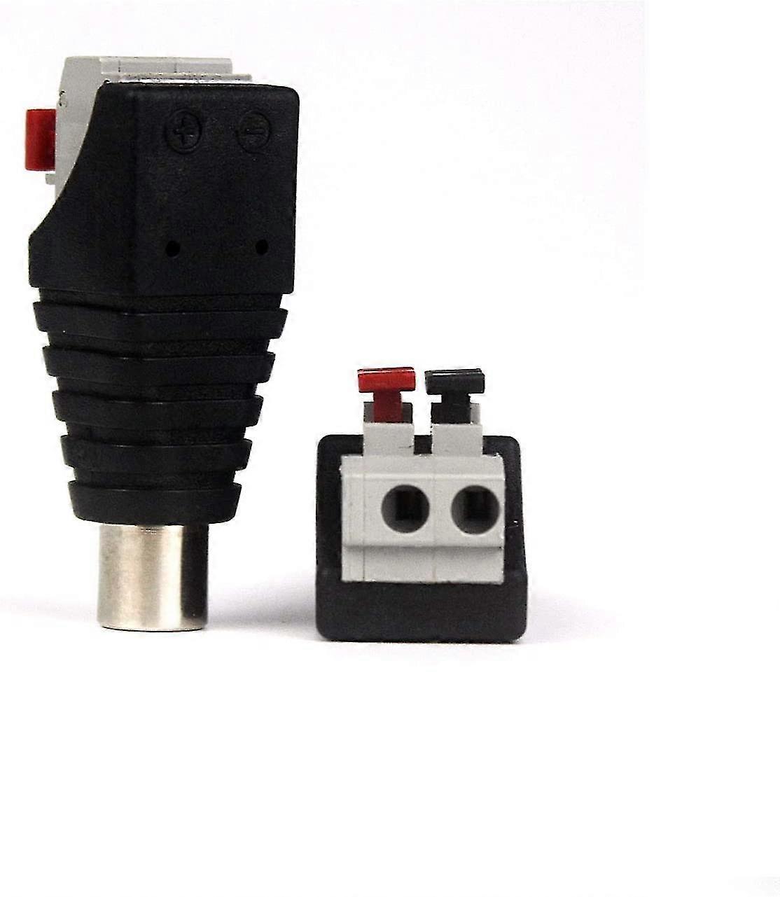 2-pairs Rca Male Female To 2 Terminal To Female Av Audio Video Spring ...