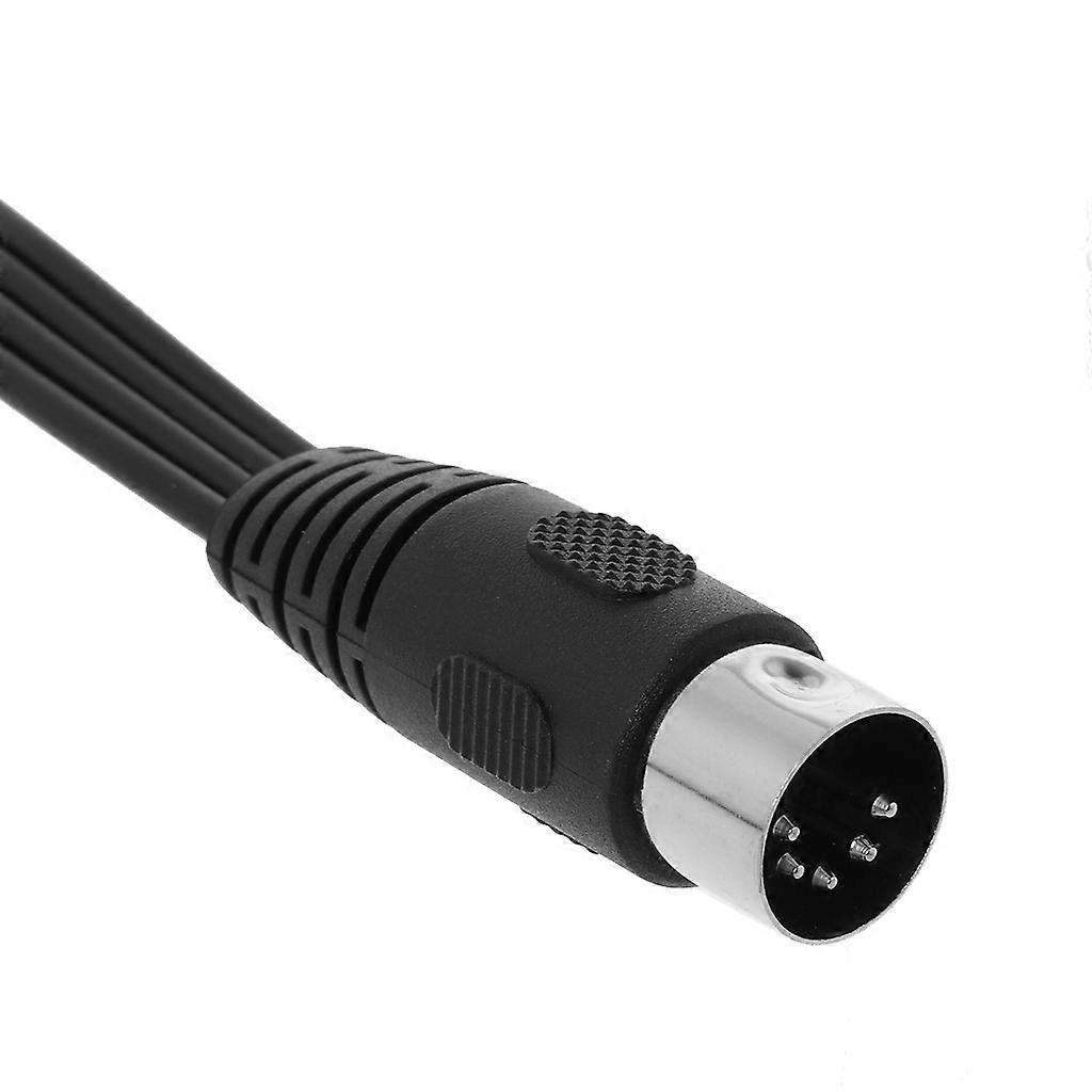 30CM 5 Pin Male Din Plug to 4 RCA Phono Female Plugs Audio Cable Wire ...