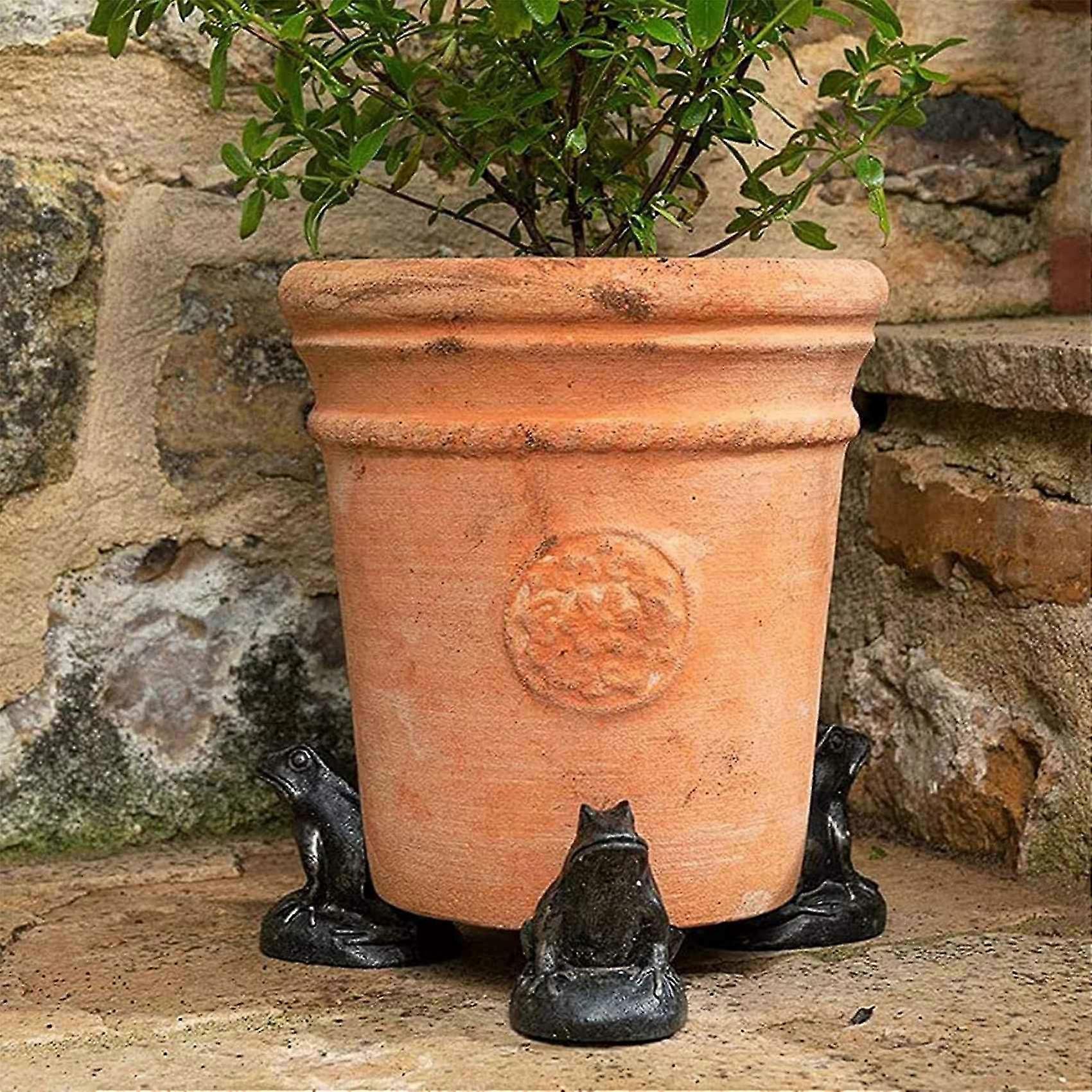3pcs Plant Risers For Pots Resin Plant Pot Feet Animal Shaped Statue ...
