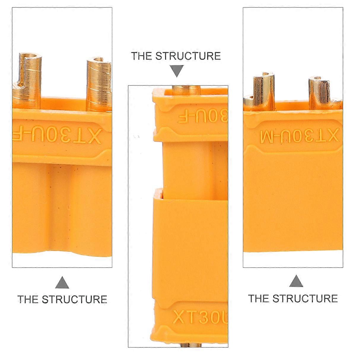 10 Pairs Rc Plane Male Female Bullet Plug Xt30 Connectors Male Female ...