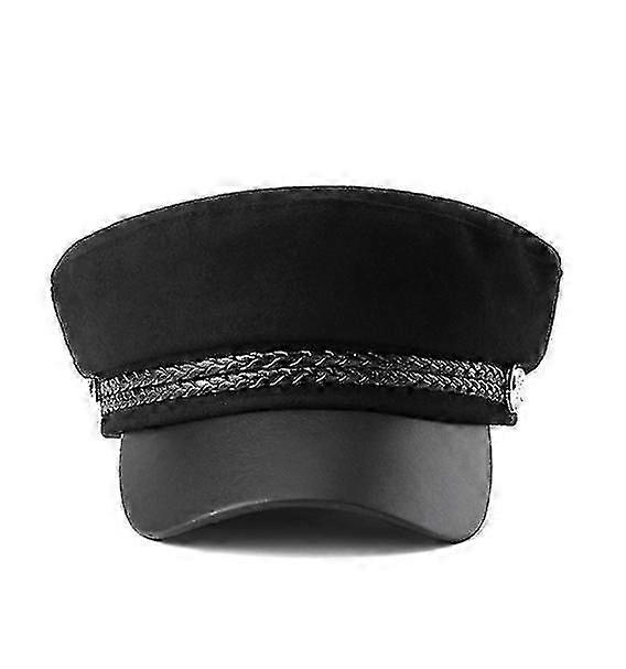 Chauffeur Top Cap Black Beret Driver Costume Hat Fancy Dress Octagonal ...