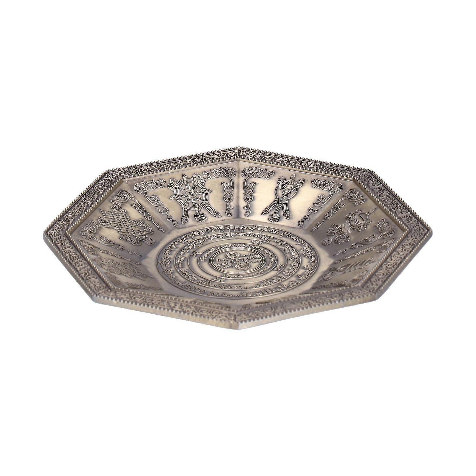 Octagonal Burning Tray Buddhist Scriptures 8 Auspicious Symbols Fire ...