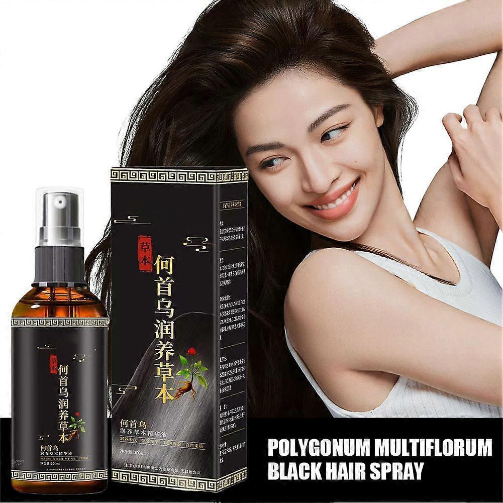 Polygonum Hair Essence Spray Restore Black Hair Serum Moisturize ...