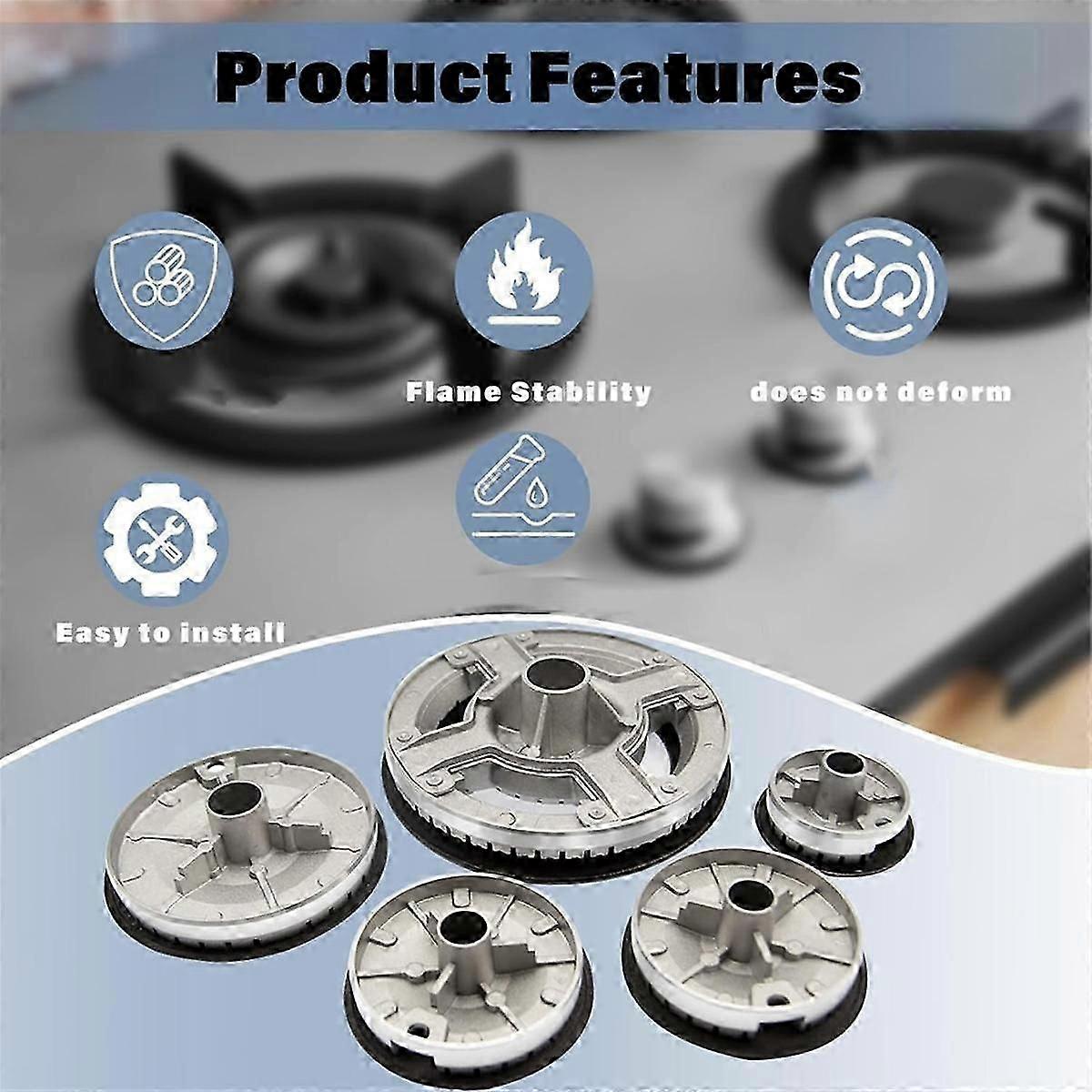 Gas Stove Burner Caps, Gas Stove Burner Caps Set 5 PS, Burner Caps ...