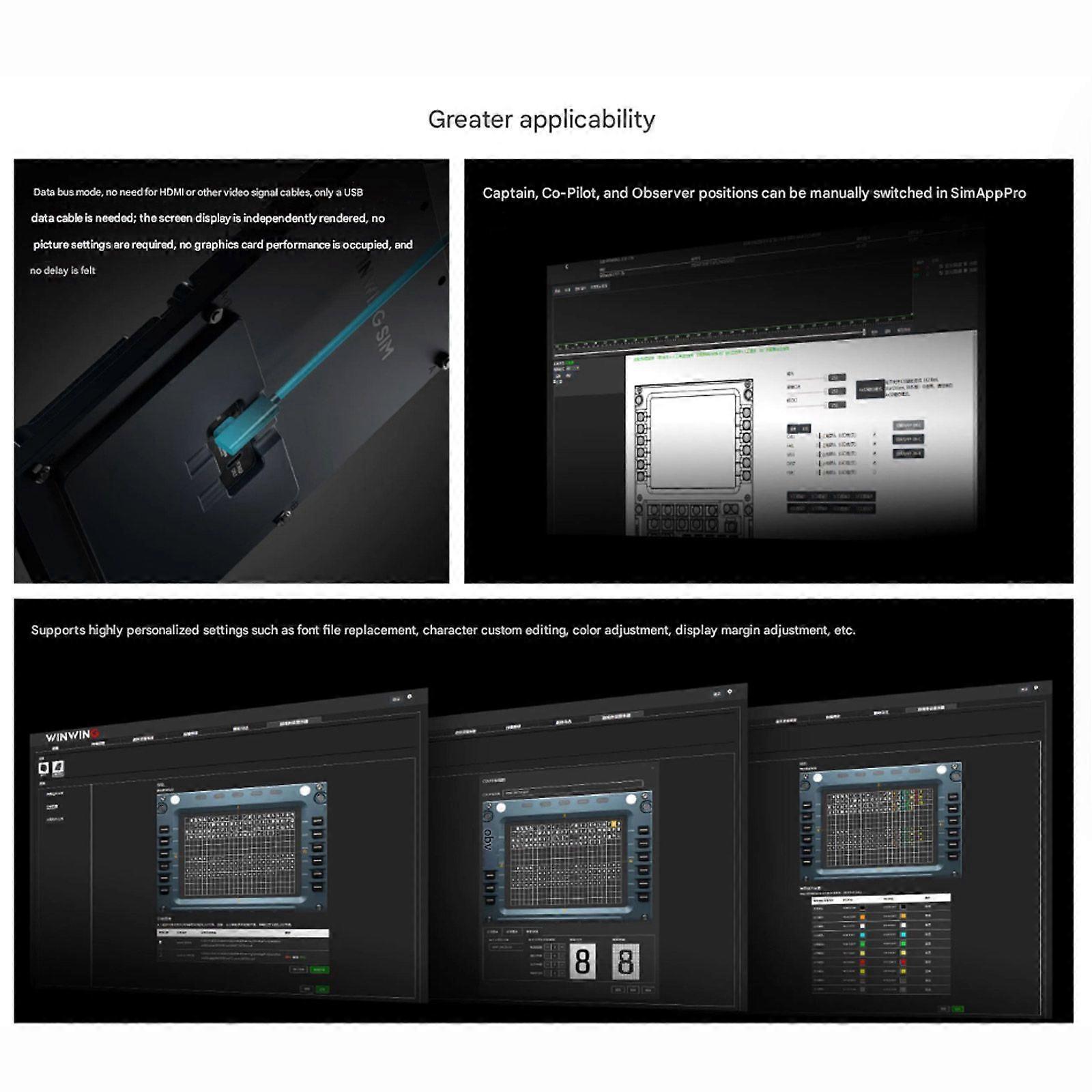 WINWING PFP 3N Flight Control Panel Dual-mode Display Drive for X-Plane ...