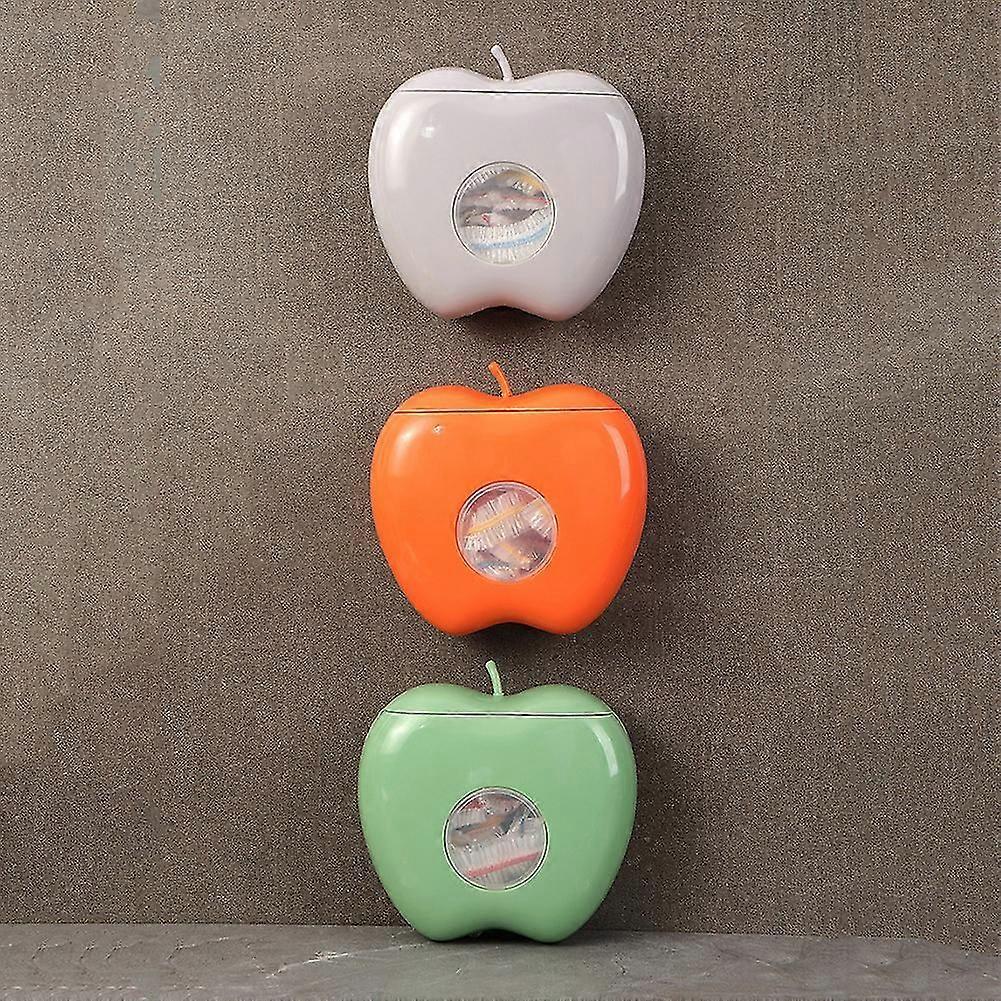 Apple-Shaped Storage Box for Kitchen, Bathroom Organizer - Plastic Wrap ...