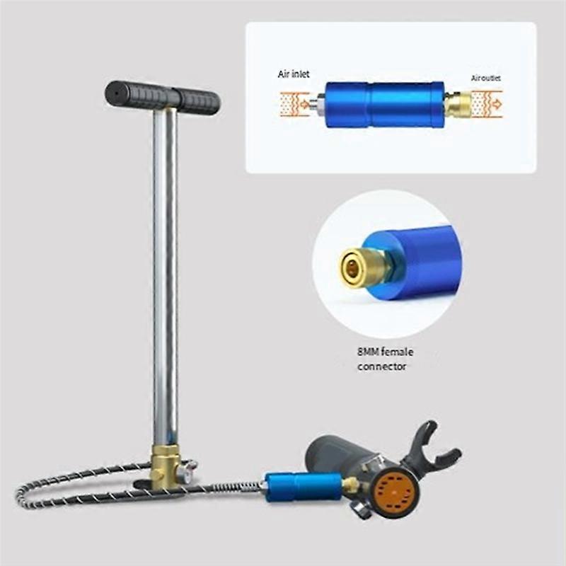 Diving Mini Manual Air Pump Underwater Rebreather High Pressure Air ...