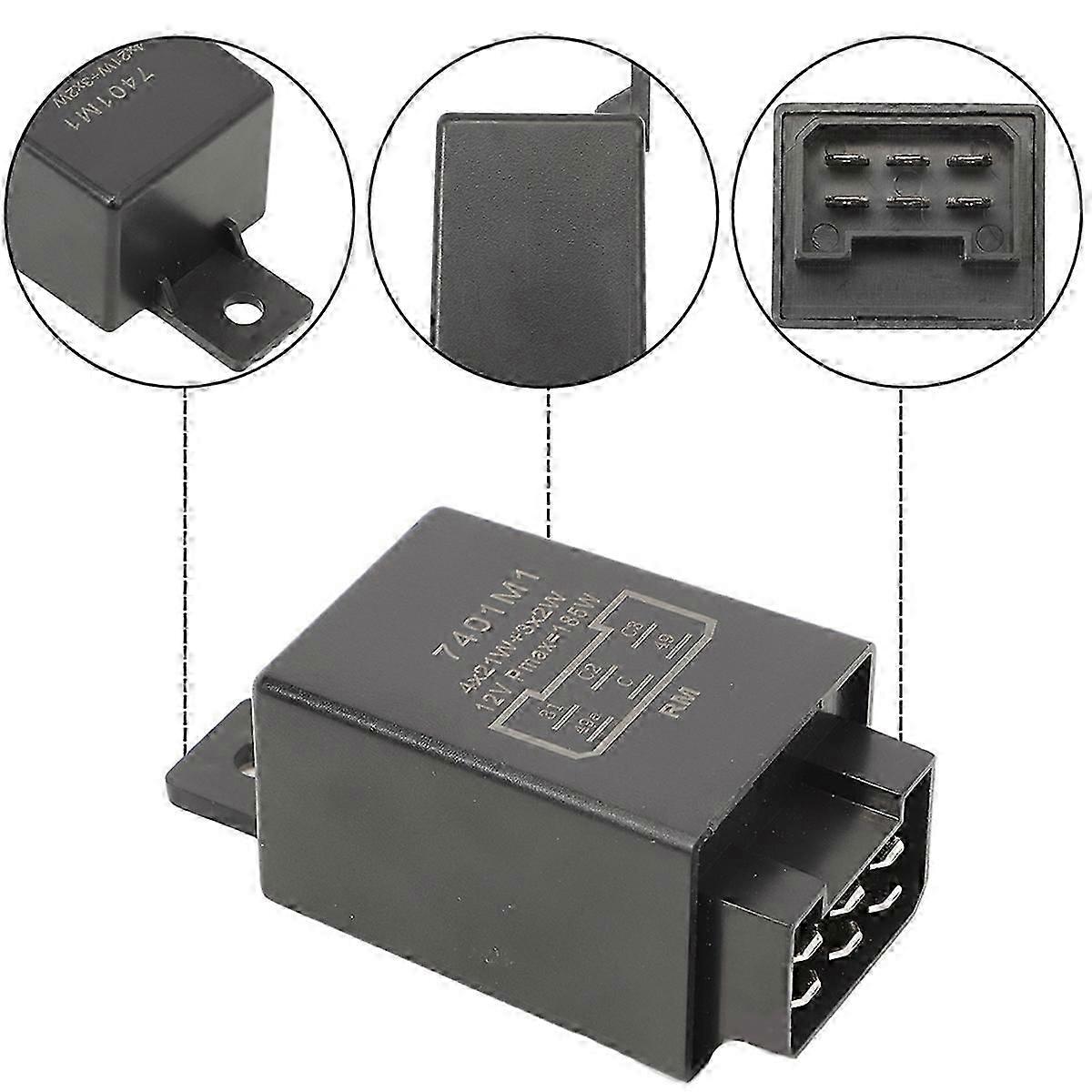 12V 21W 6-Pin Flasher Relay Tractor Indicator Relay-cheng du | Fruugo UK