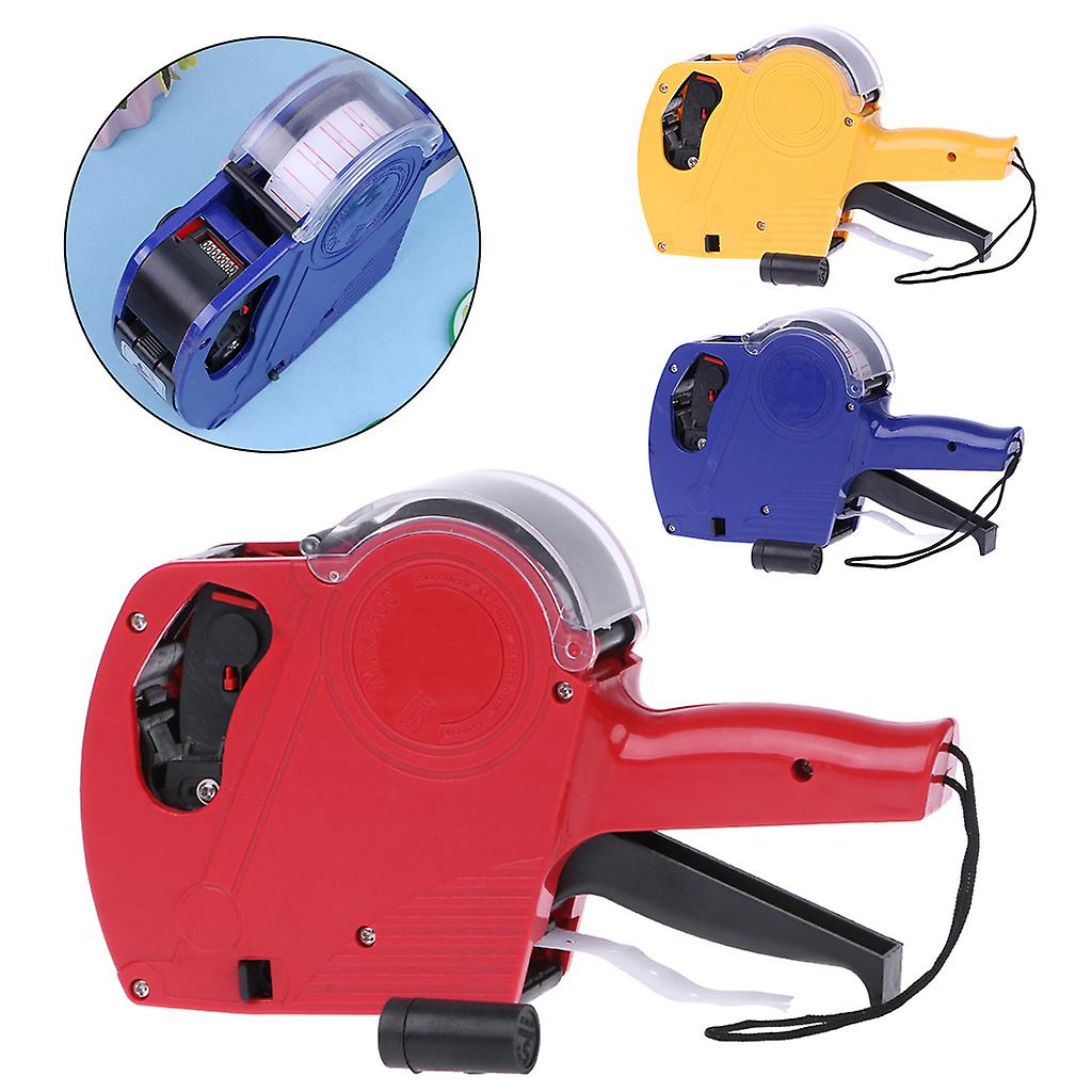 Mx-5500 8 Digits Price Tag Gun Labeler Labeller Label Paper + 2 Ink ...