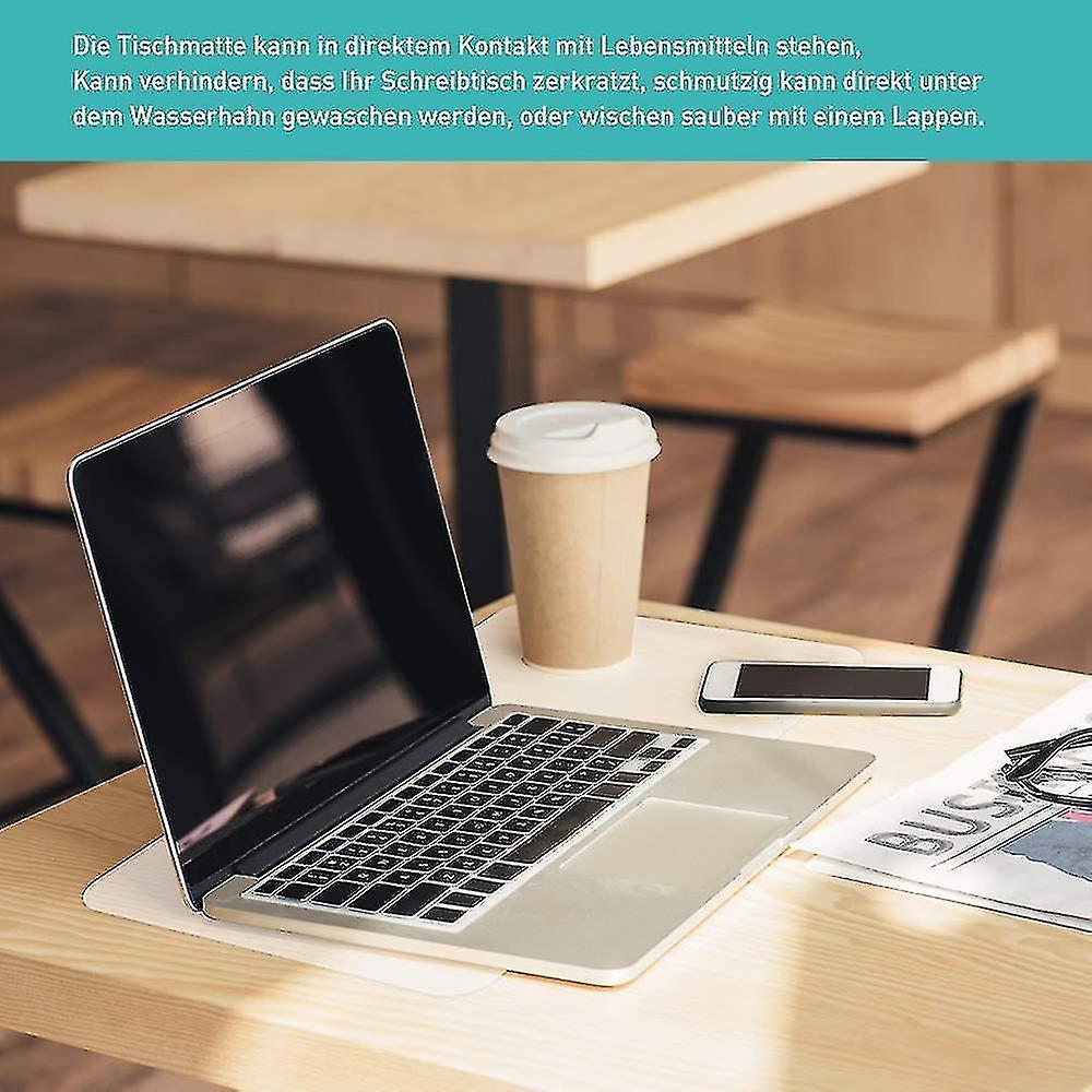 Set Of 8 Transparent Place Mats Washable White Dining Table Place Mat ...