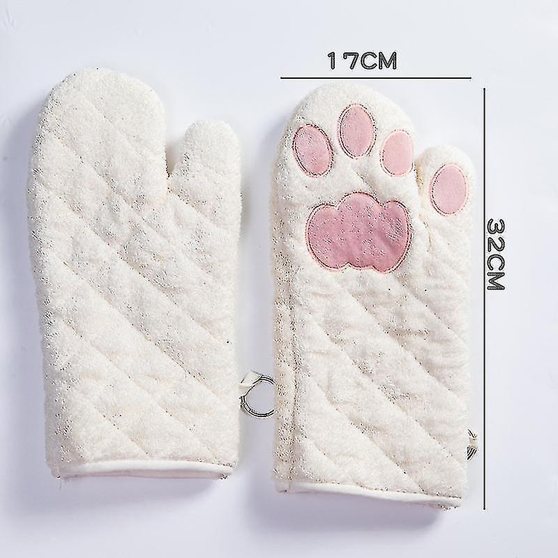 Cat Oven Mitts Baking Gloves Heat Resistant Funny Gifts For Women Cat ...