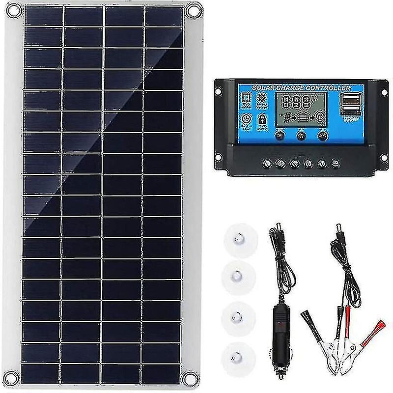 Rion 300w 12v solpanel, solpanelsats, batteriladdare kit med 20a ...