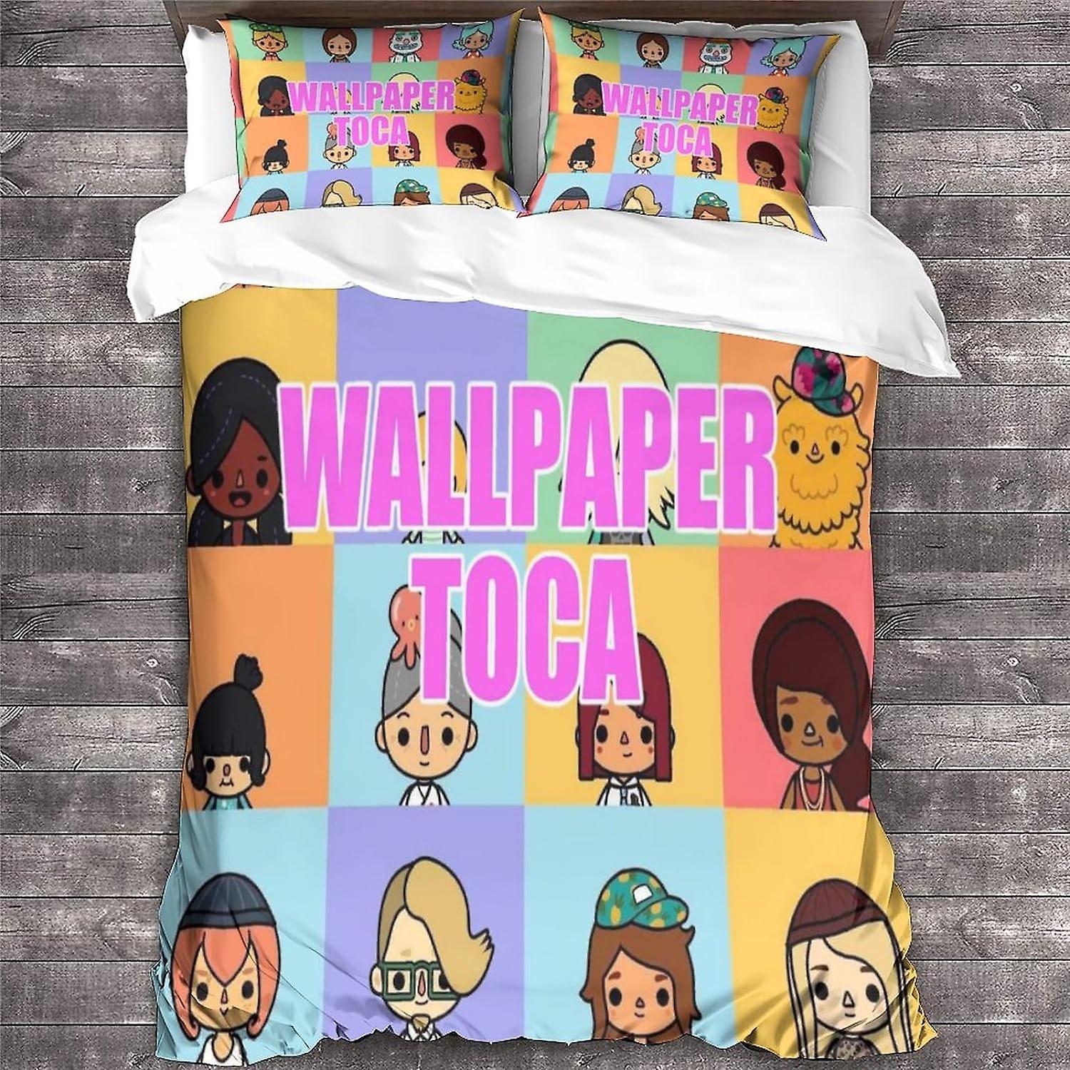 Entemah Toca Life World Bedding Set Duvet Cover Set with Zipper Closure ...