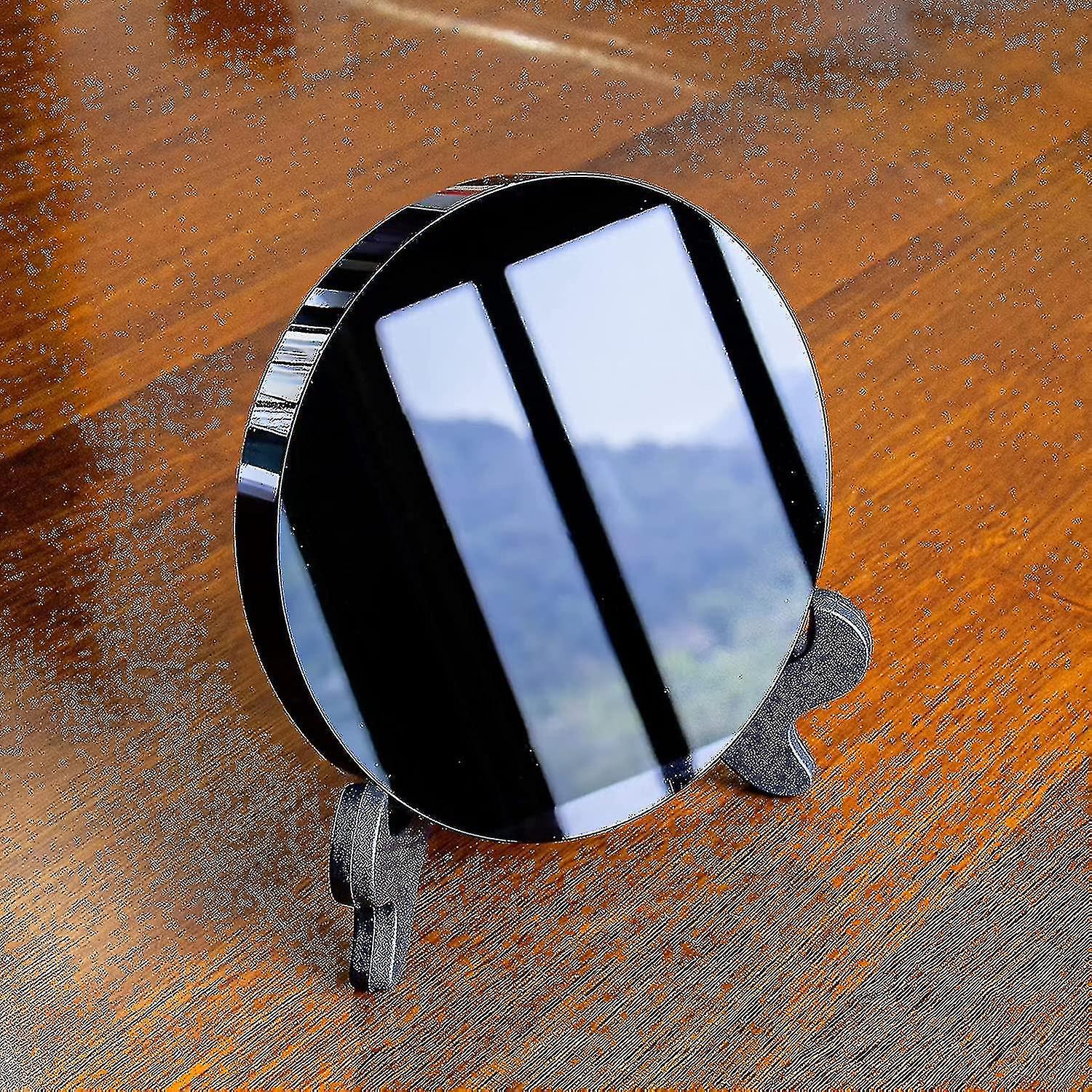 Black Obsidian Scrying Mirror, Natural Black Obsidian Scrying Mirror ...