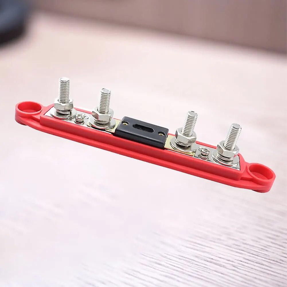 4 Stud Bus Bar Junction Block 300a M6/m8 Bus Bar Board With Cover Busbar Power Case Overcurrent ...