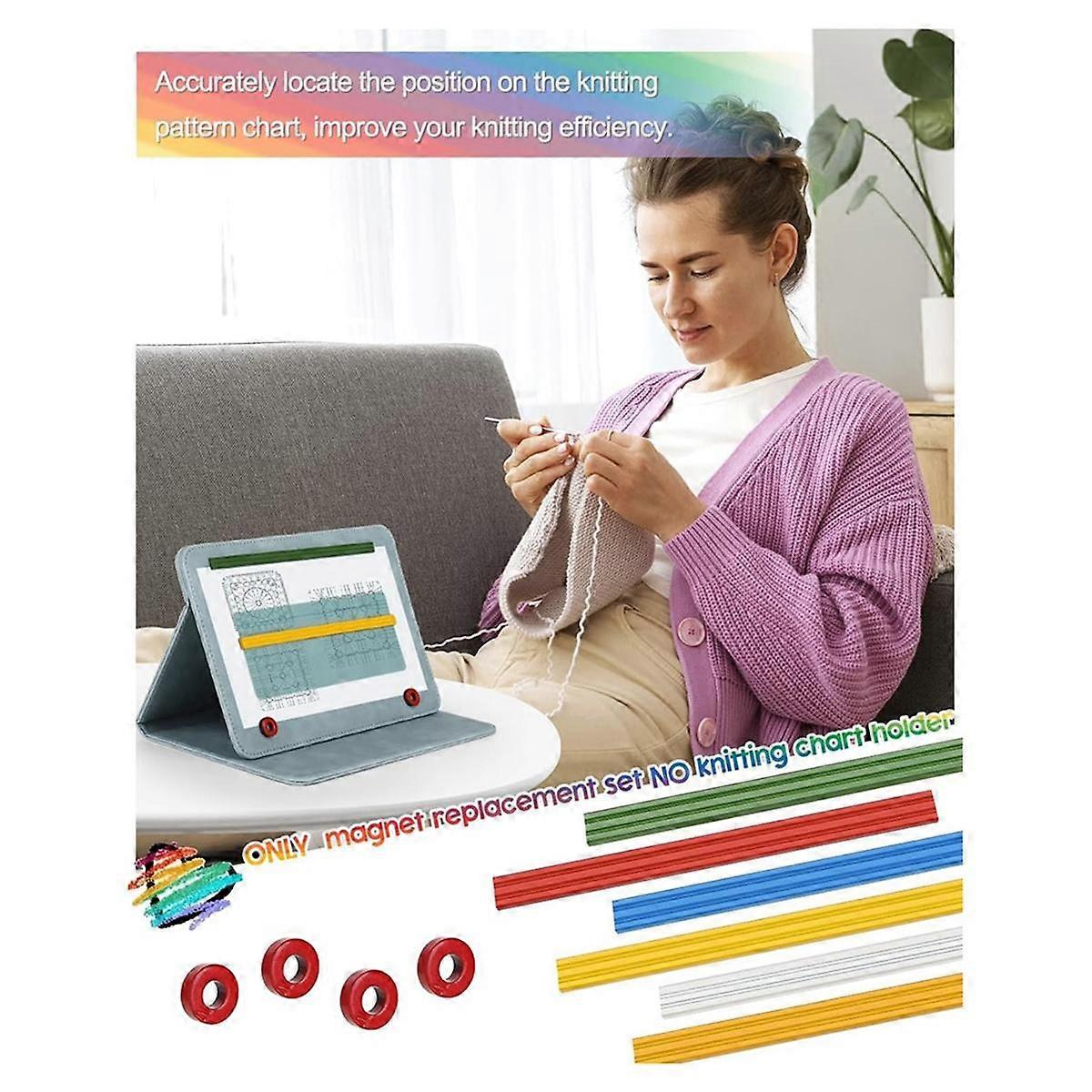 Magnet Replacement Set for Knitting Chart Keeper, 11PCS Magnet Pattern ...