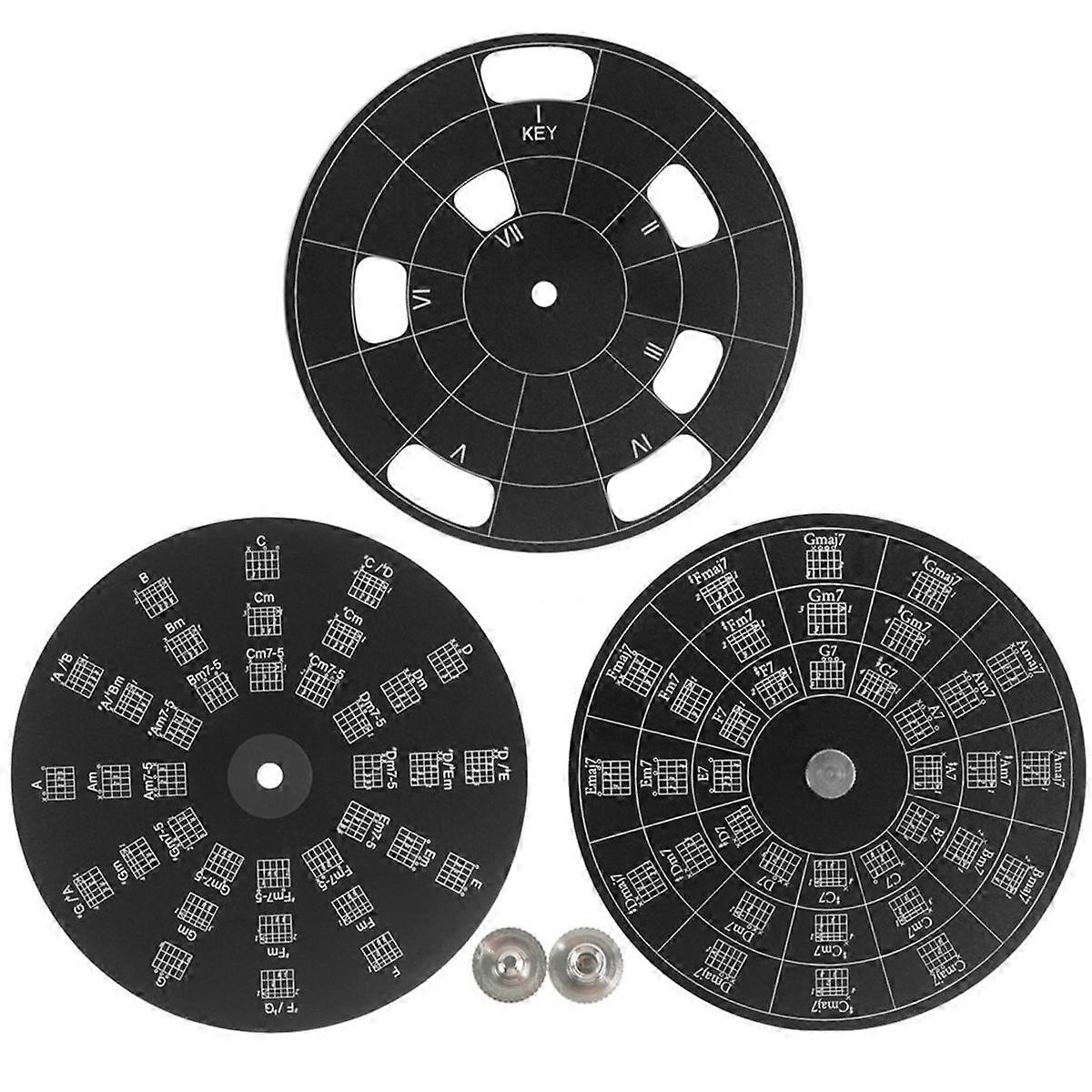 Guitar Chord Wheel, Melody Tool with Base for Learning Guitar Chord ...