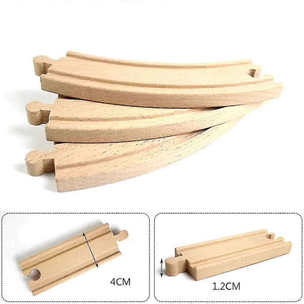 All Kinds Wooden Track Accessories Beech Wood Railway Train Track Toys ...