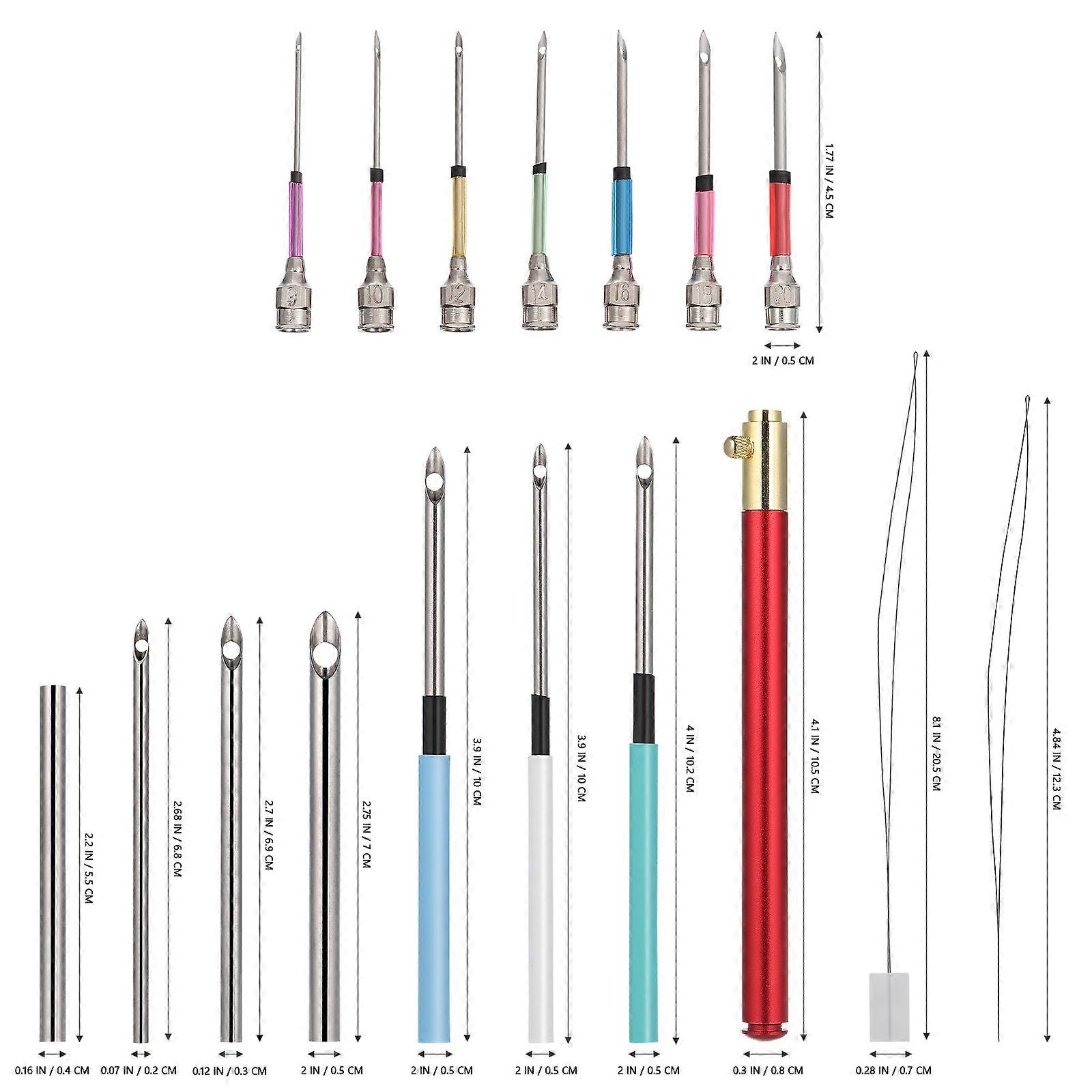 1 Set of 16PCS Simple Tambour Needle Kit Embroidery Pen Needles Set ...