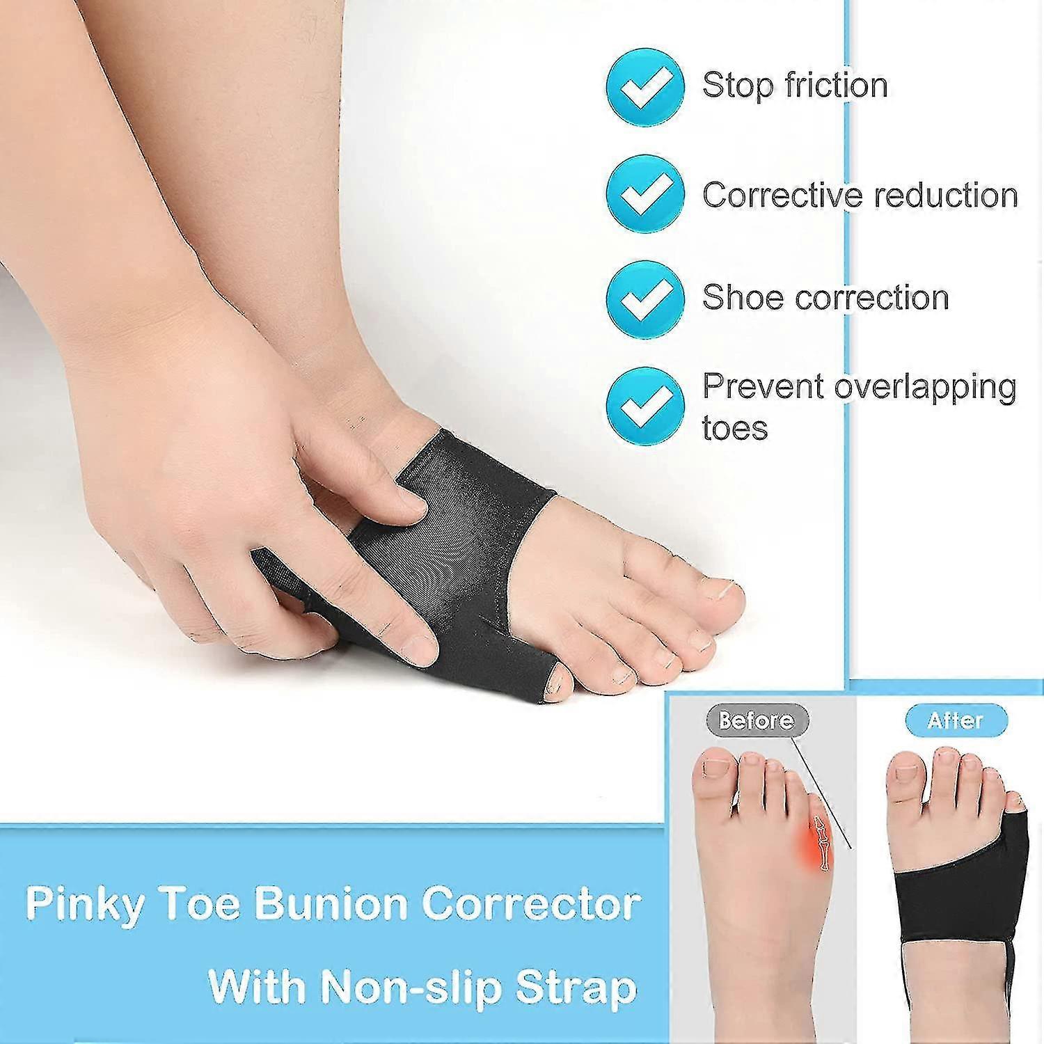 Tailors Bunion Corrector 1pair Bunionette Sleeves Built-in Gel Pads ...