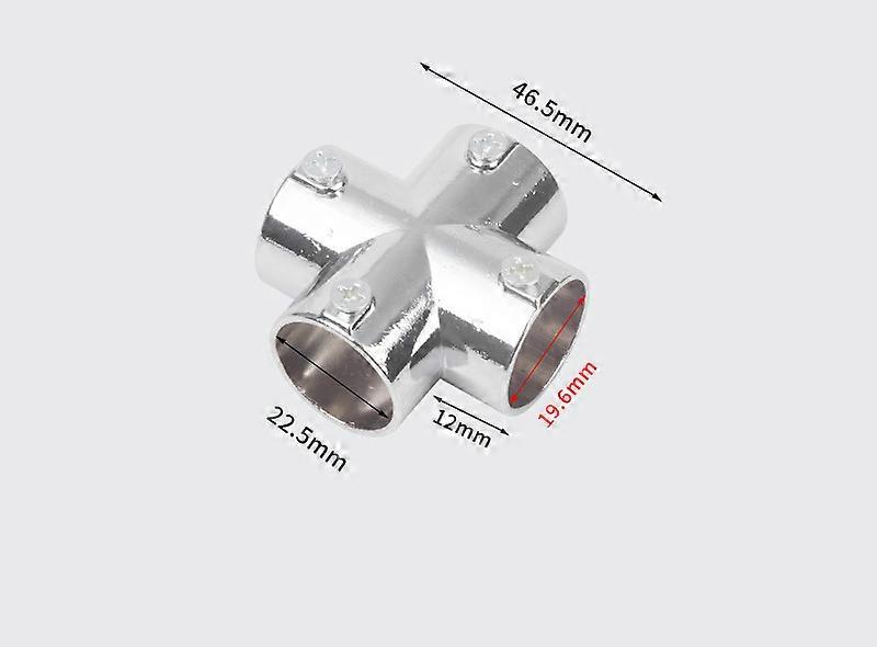 Round pipe connector zinc alloy tee right-angle four-way T-pass elbow ...