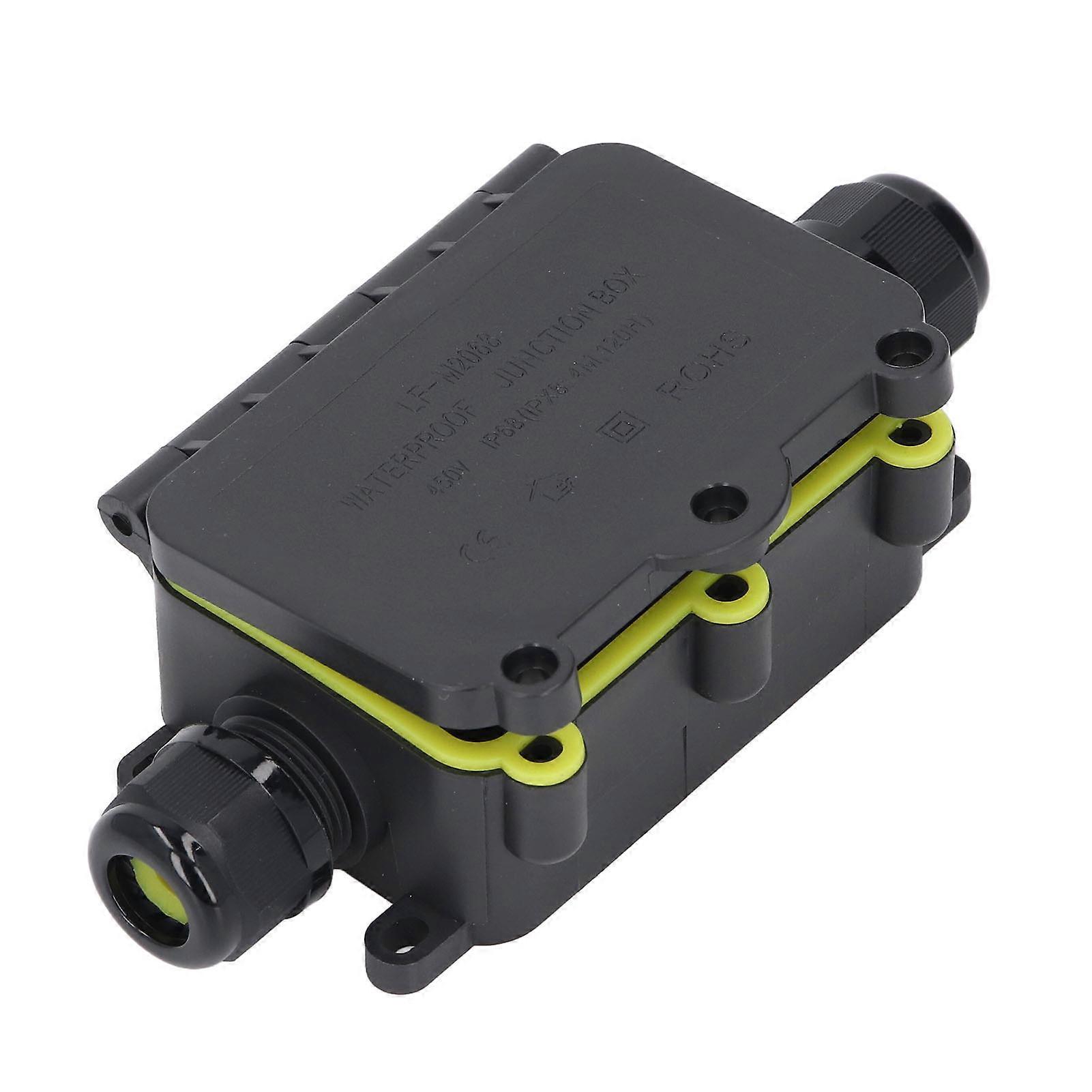 Electrical Junction Box IP68 Water Proof 2 Way PA66 Plastic External ...