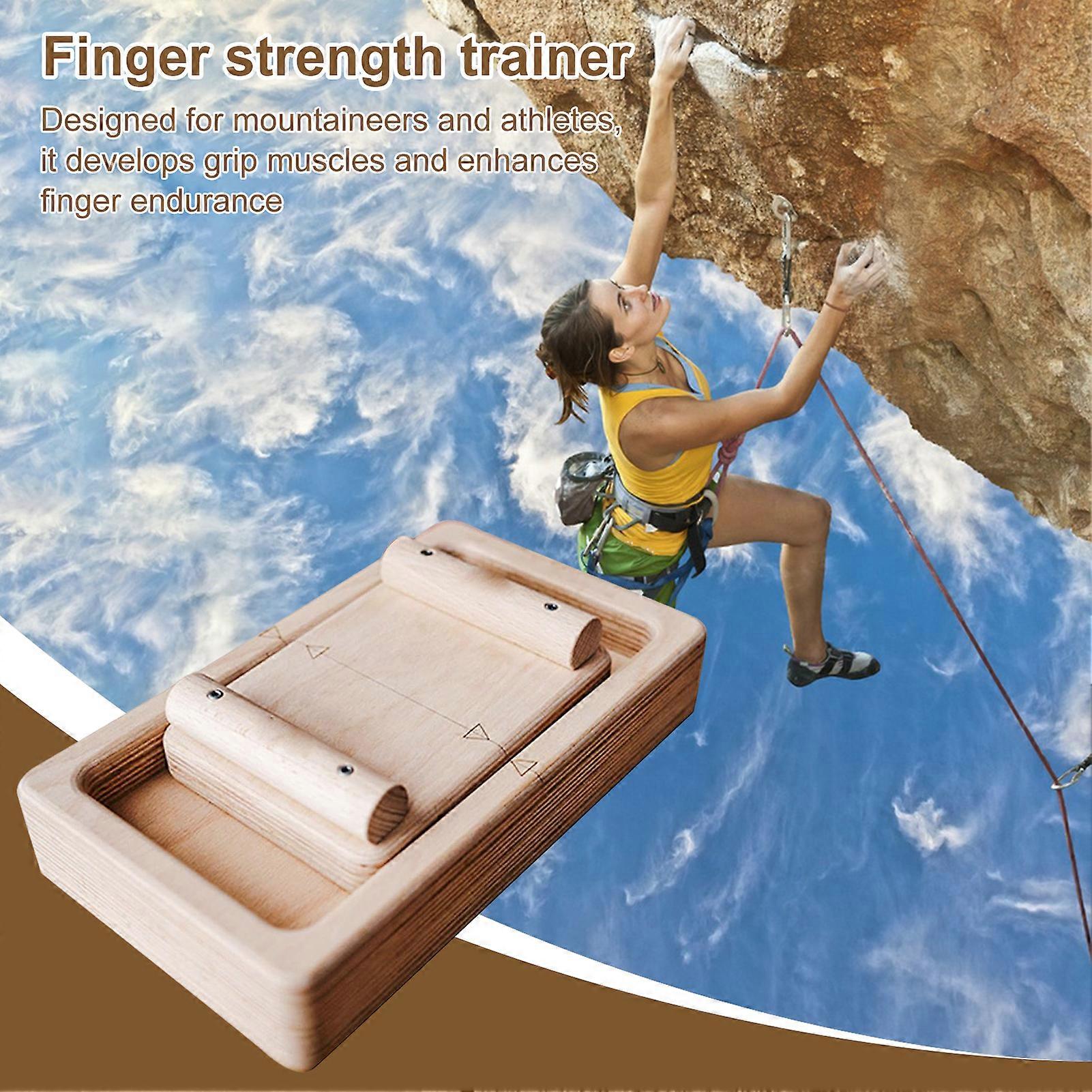 Finger Strength Trainer Wooden Grip Strengthener Pinch Block Hand Grip ...