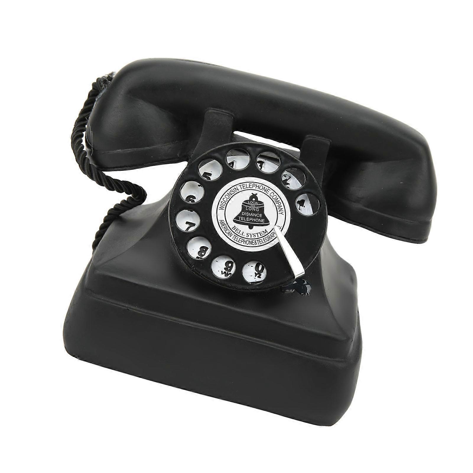 Rotary Telephone Model Vintage Landline Ornament Classic Old Style Dial ...