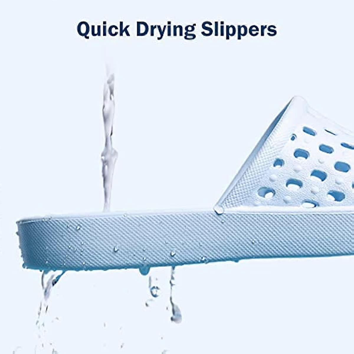 Shower Slippers for Women Men Quick-Drying Shower Shoes Anti-Slip ...