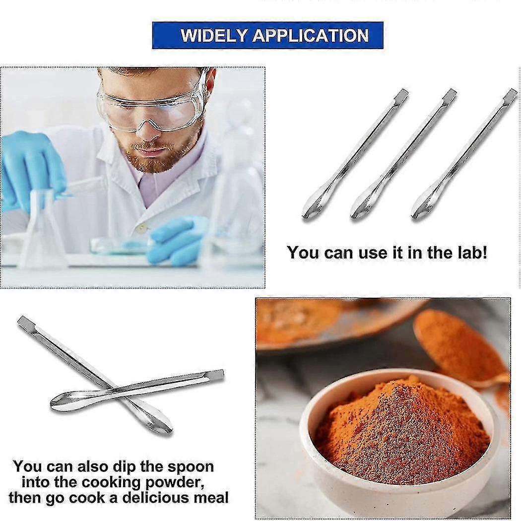 Lab Spatula Stainless Steel 15 Pcs Lab Spoon -scoop Laboratory Tiny ...